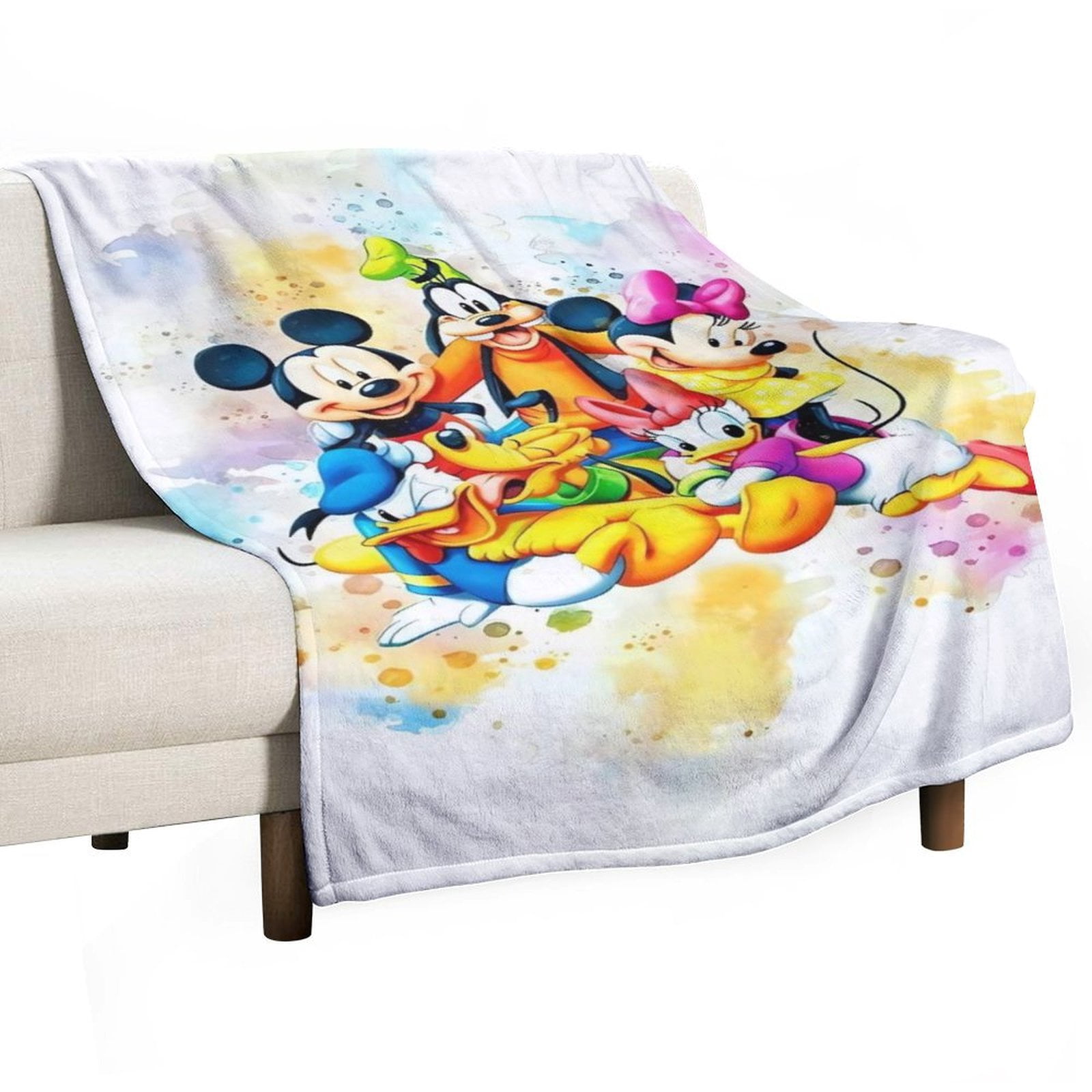 Mickey_Mouse 3D Printed Plush Throw Blanket - Measures 30"x50" - Kids ...
