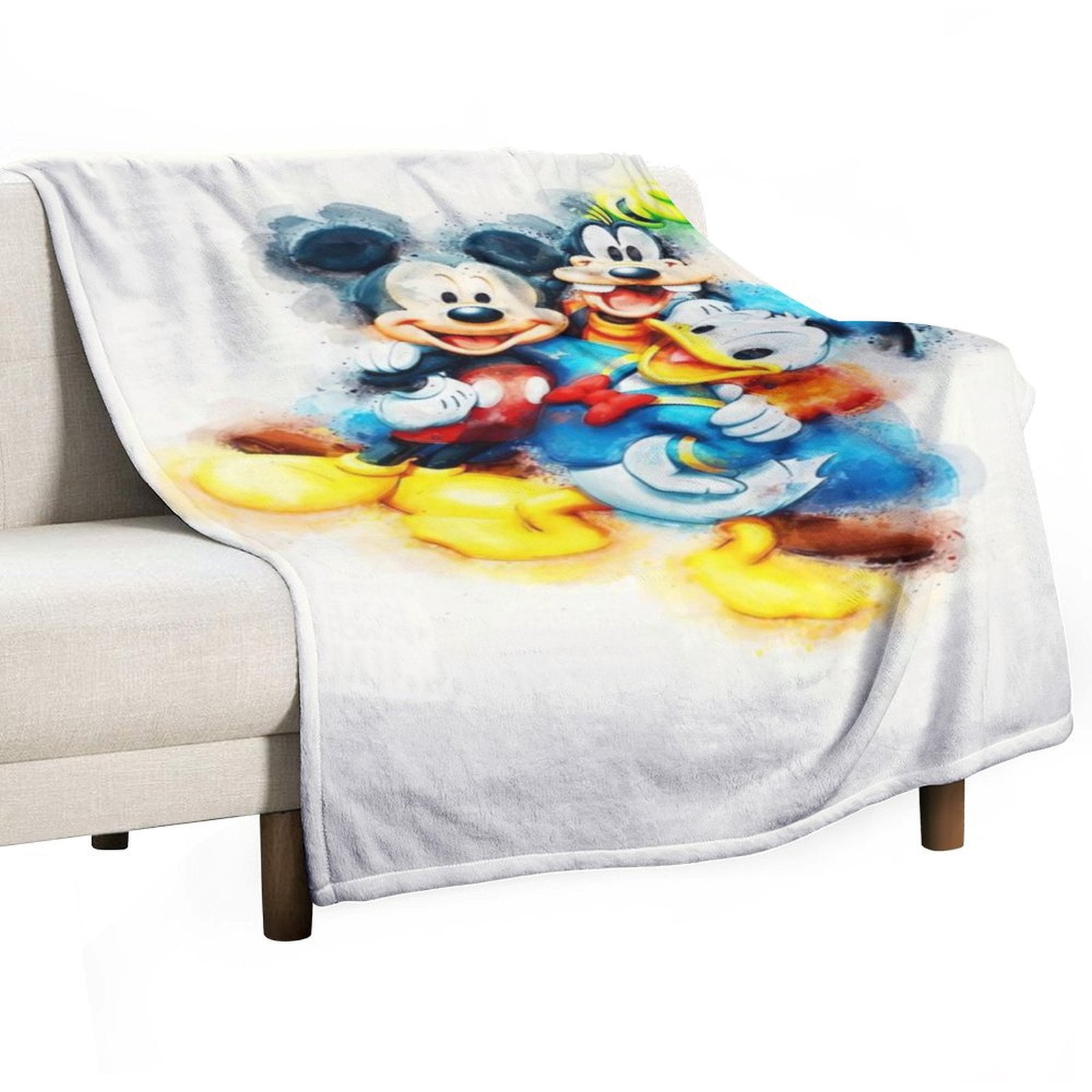 Mickey_Mouse 3D Printed Plush Throw Blanket - Measures 30"x50" - Kids ...