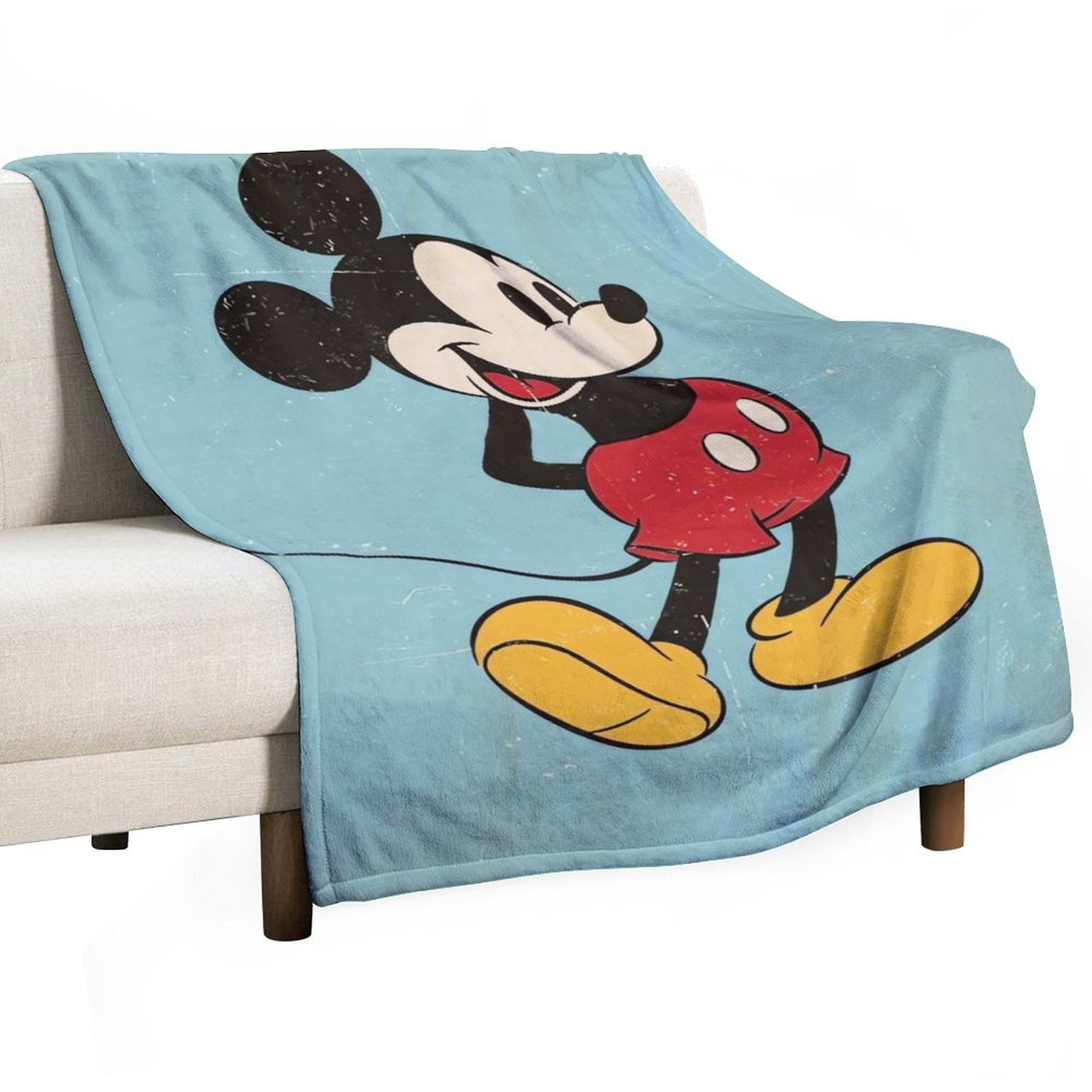 Mickey_Mouse 3D Printed Plush Throw Blanket - Measures 40"x50" - Kids ...