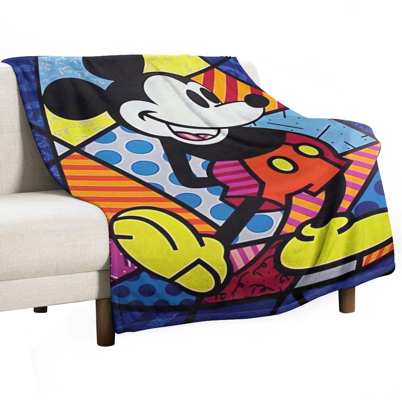 Mickey_Mouse 3D Printed Plush Throw Blanket - Measures 40"x60" - Kids ...