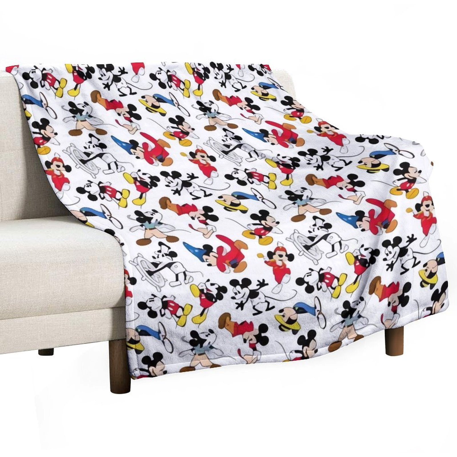 Mickey_Mouse 3D Printed Plush Throw Blanket - Measures 50"x60" - Kids ...