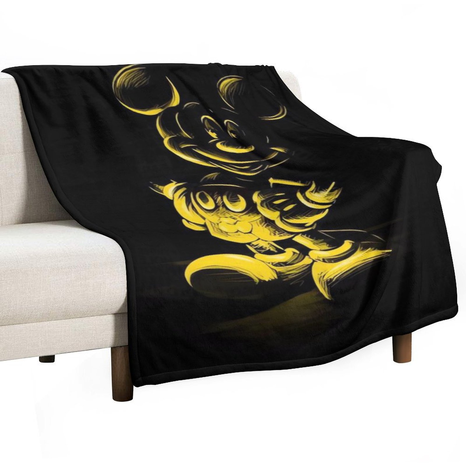 Mickey_Mouse 3D Printed Plush Throw Blanket - Measures 50"x70" - Kids ...