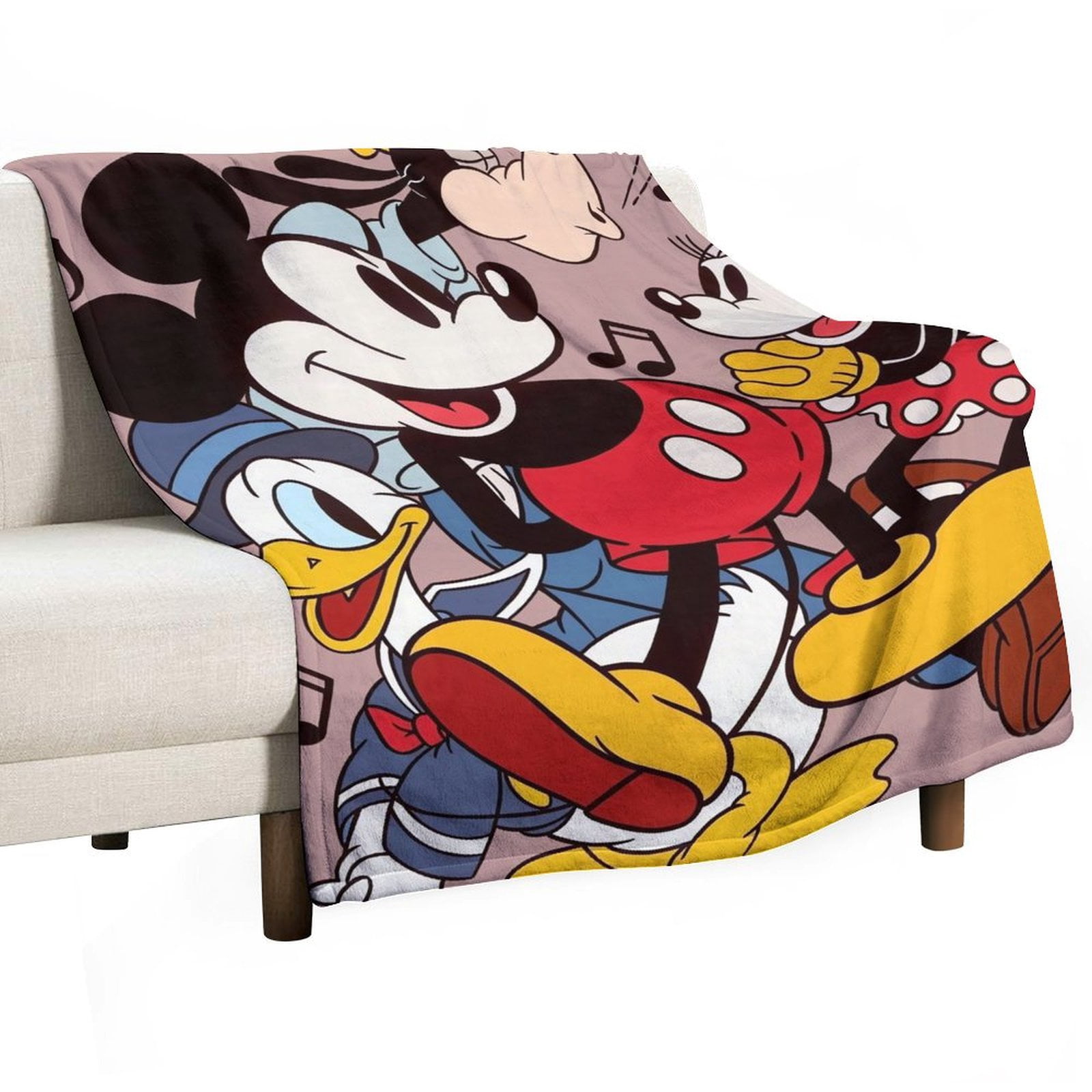 Mickey_Mouse 3D Printed Plush Throw Blanket - Measures 60"x80" - Kids ...