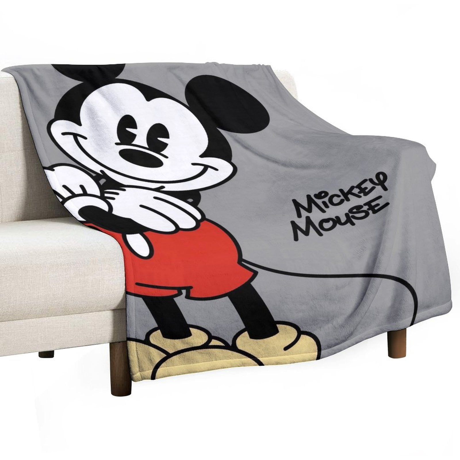 Mickey_Mouse 3D Printed Plush Throw Blanket - Measures 60"x80" - Kids ...