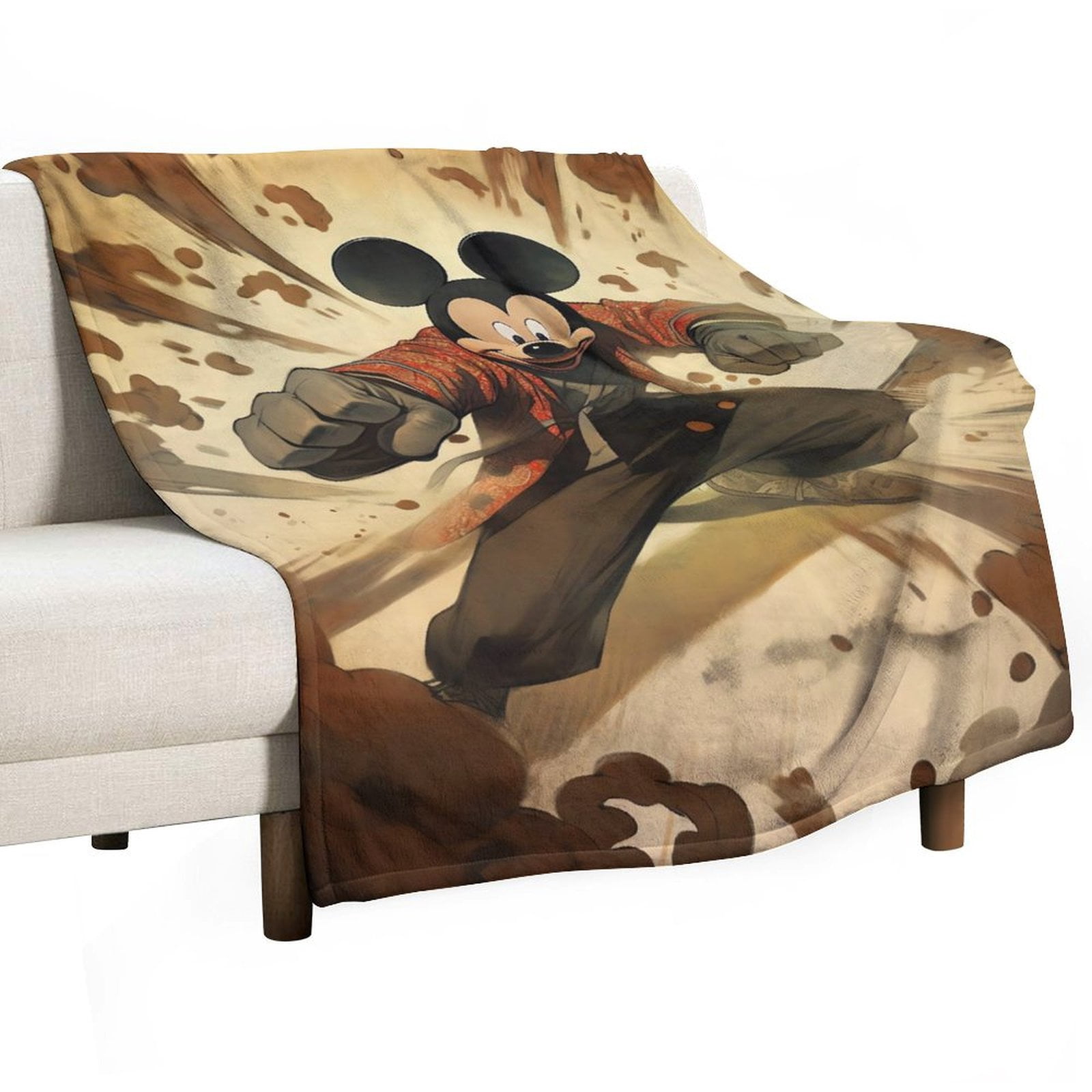 Mickey_Mouse 3D Printed Plush Throw Blanket - Measures 66"x90" - Kids ...