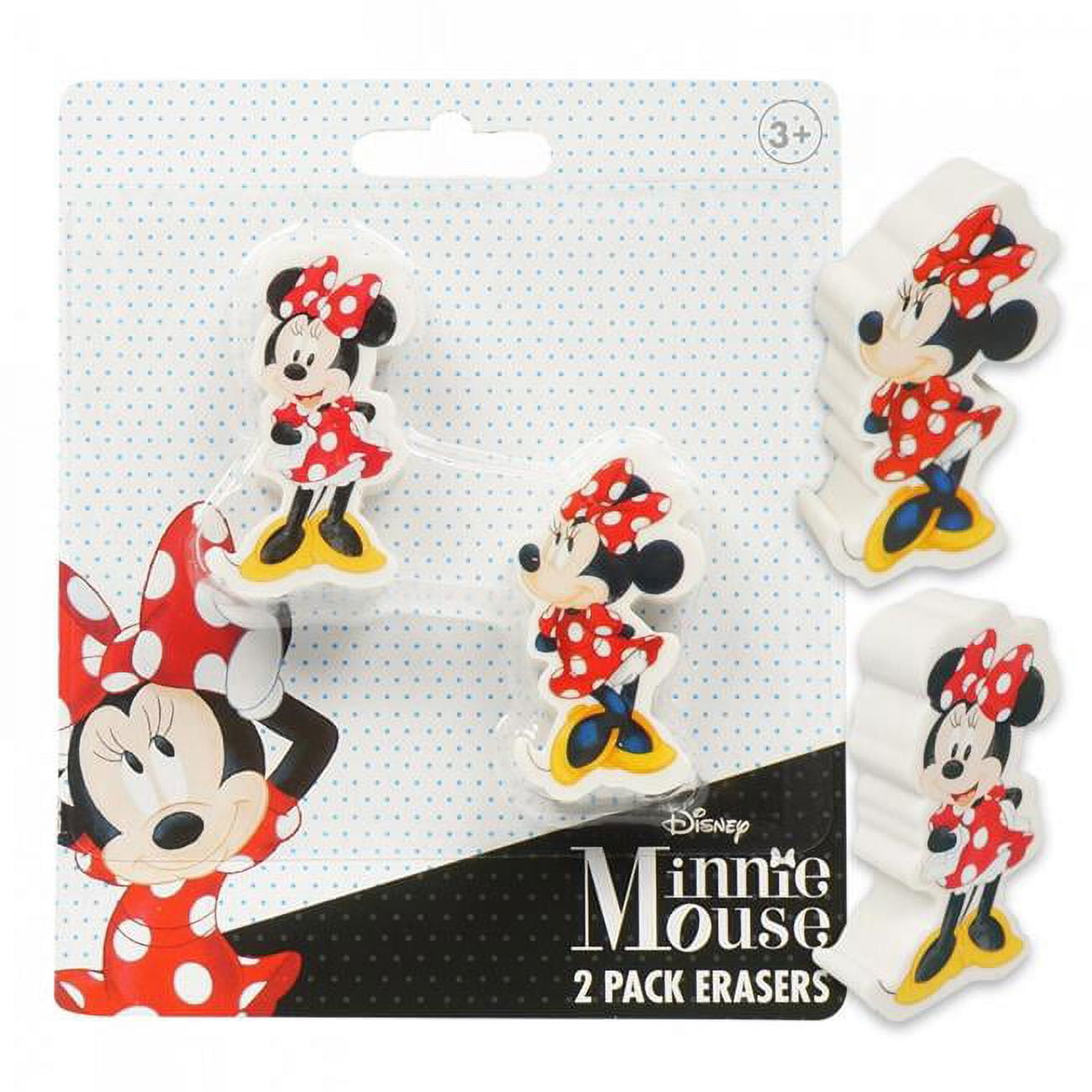 Mickey Mouse 802183 Minnie Mouse Disney Erasers - Pack of 2 - Walmart.com