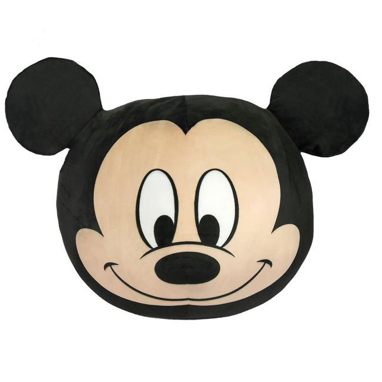 Mickey Mouse 823776 11 in. Disney Mickey Mouse Face Round Cloud Pillow ...