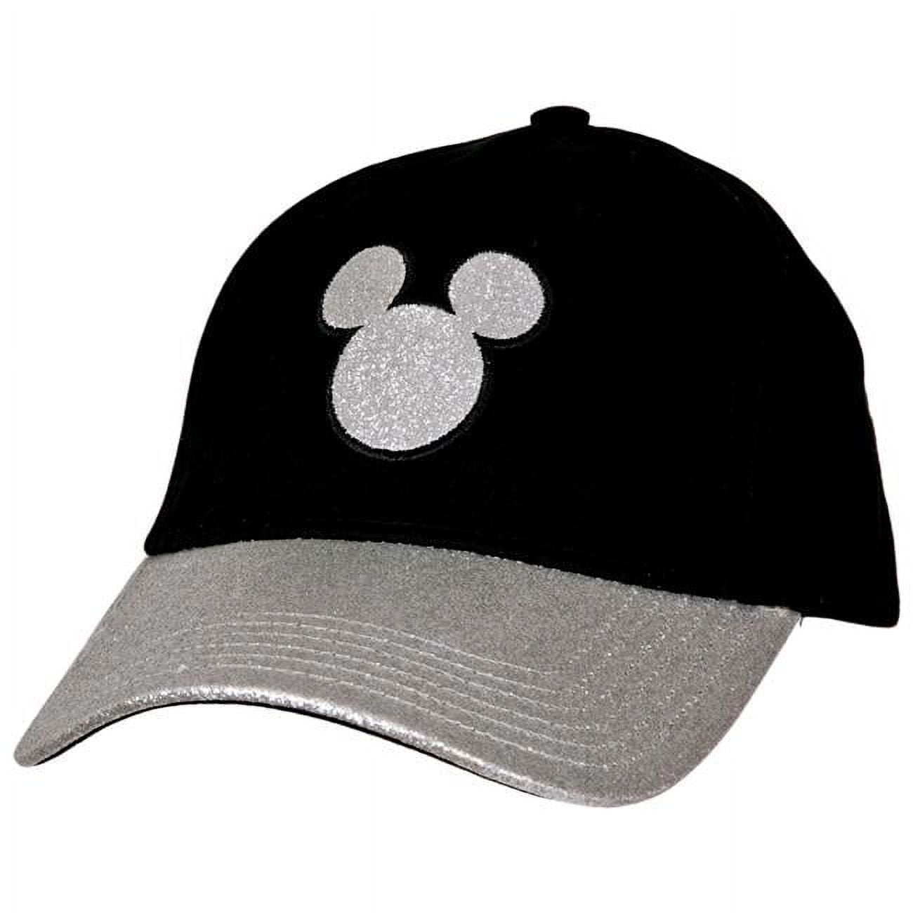 Mickey Mouse 855498 Disney Mickey Mouse Logo with Glitter Baseball Cap ...