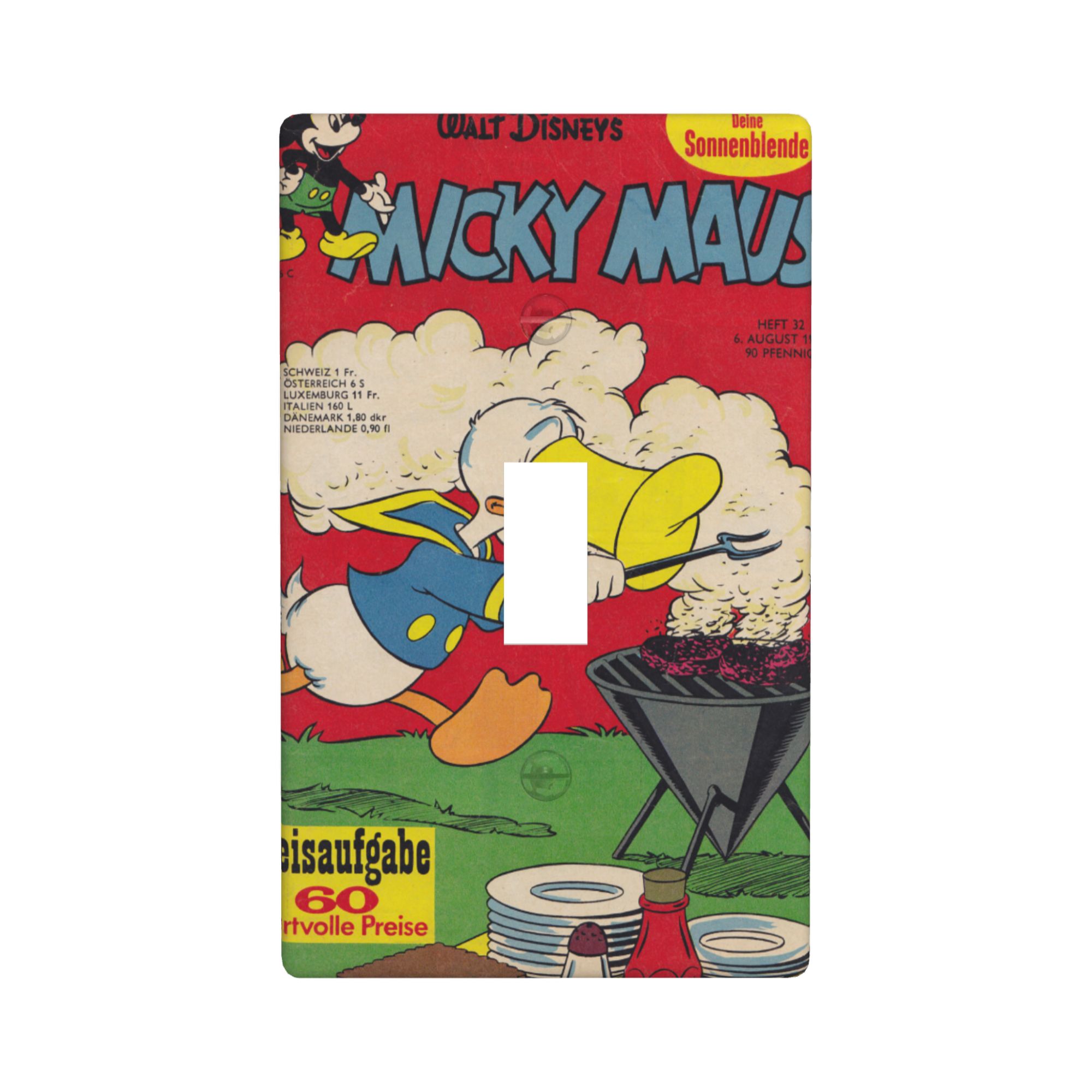 Mickey Mouse And Donald Duck Cartoon-Inspired Toggle Switch Decorative ...
