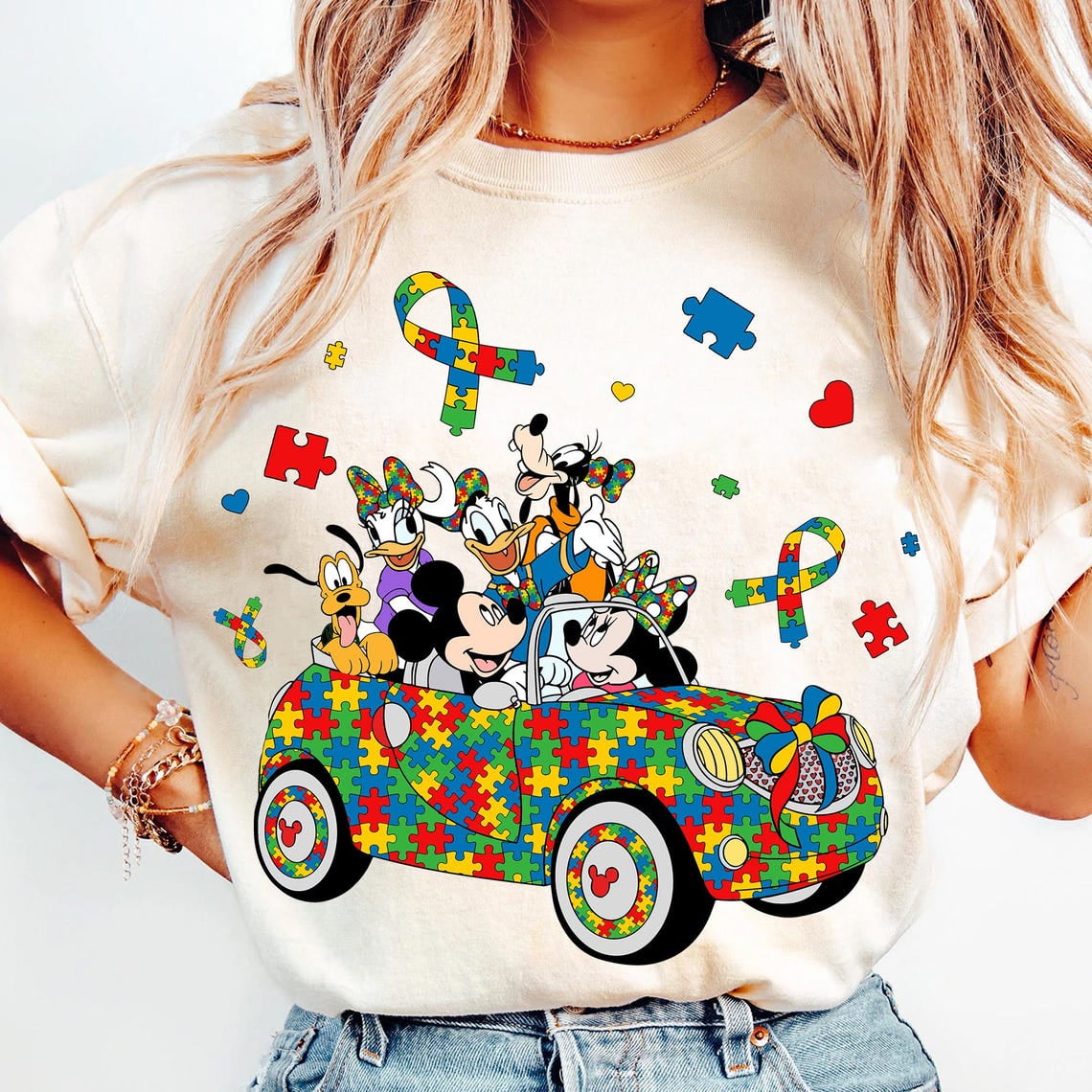 Mickey Mouse And Friends Autism Awareness Shirt, Disney Minnie Daisy ...