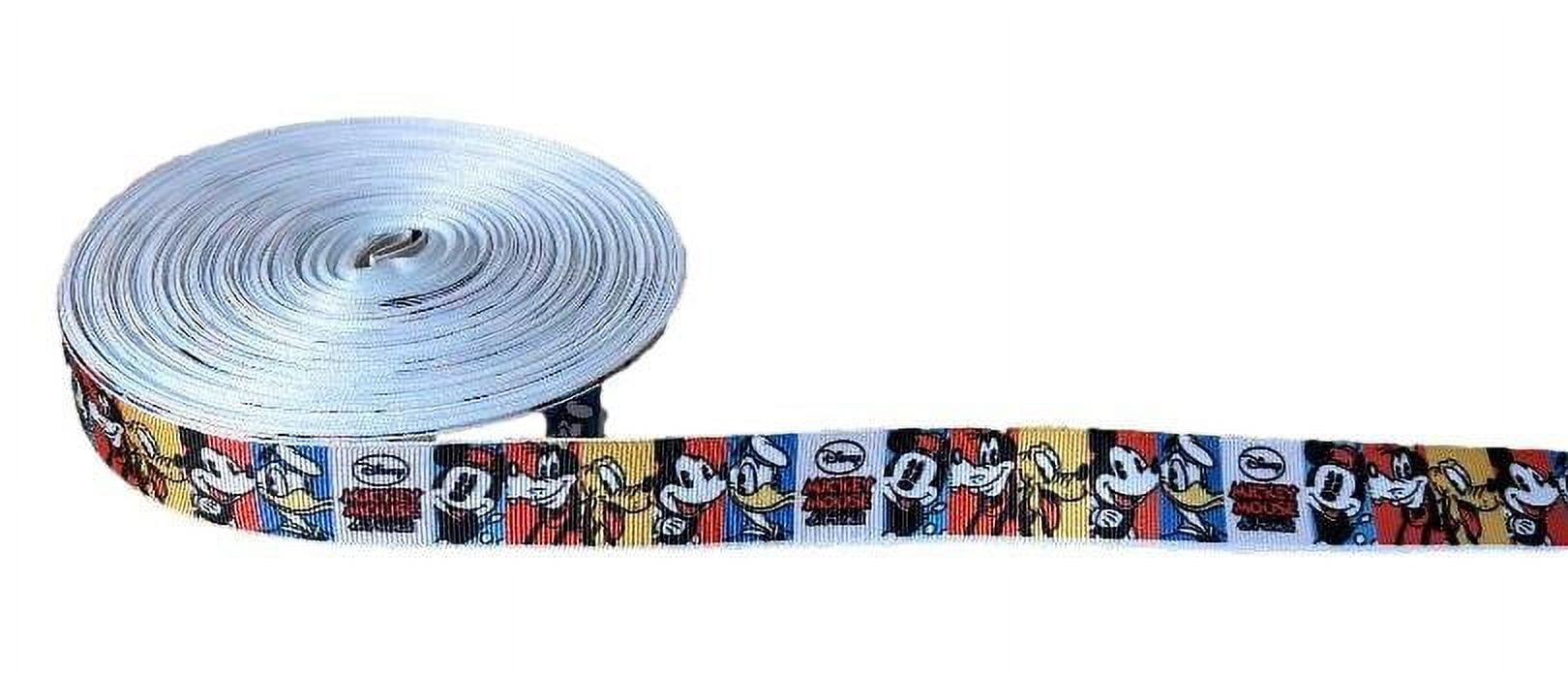 Mickey Mouse And Friends Cartoon Characters Grid 1" Wide 3 Yards Long ...