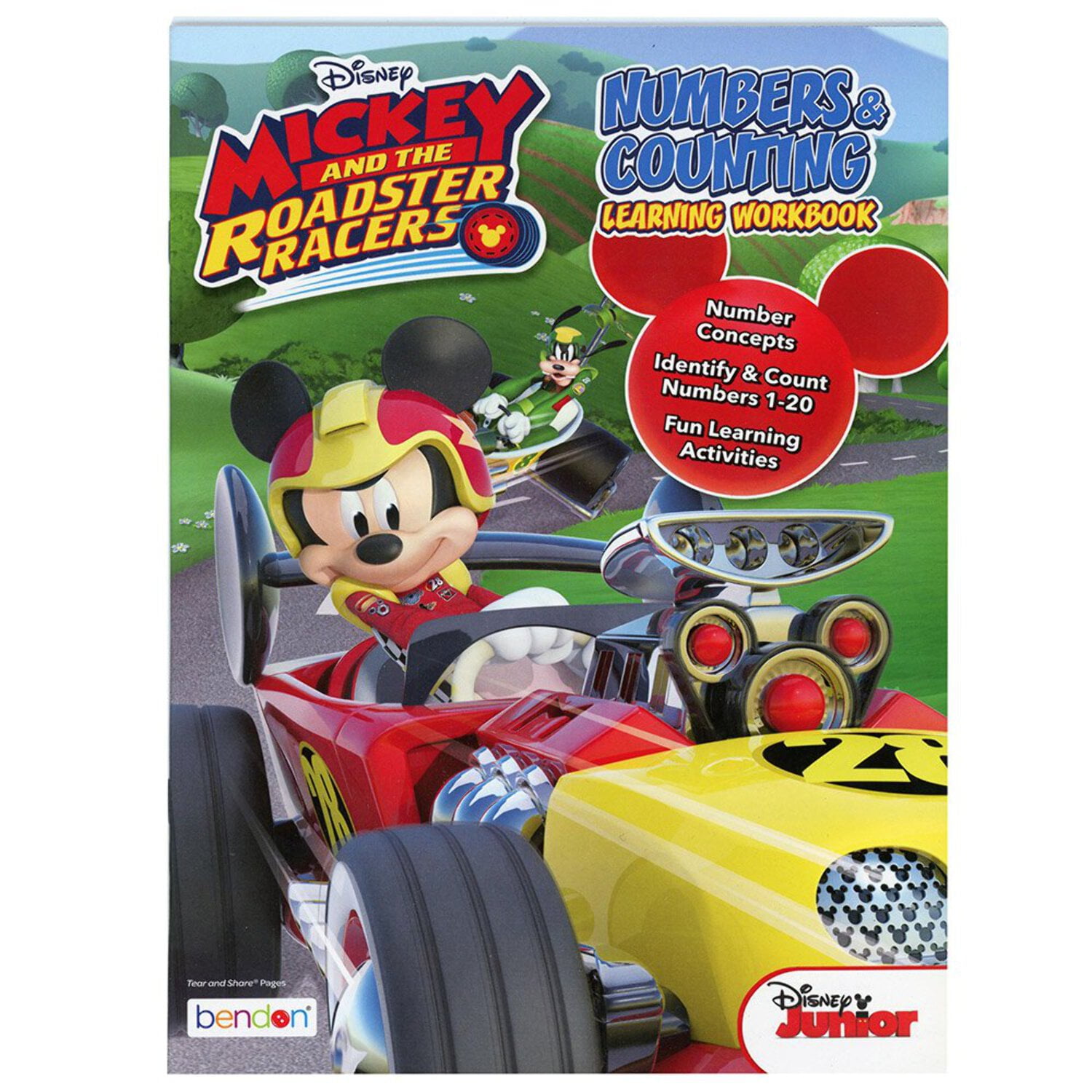Mickey Mouse And The Roadster Racers Numbers and Counting Learning ...