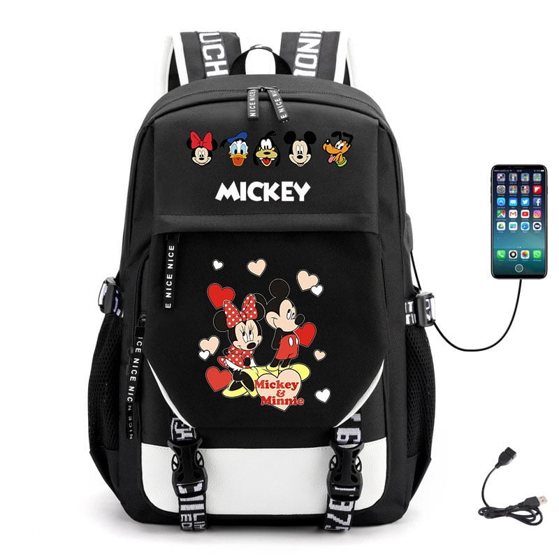 Mickey-Mouse Anime Backpacks Cartoon Laptop Backpack Daypack 3D Printed ...