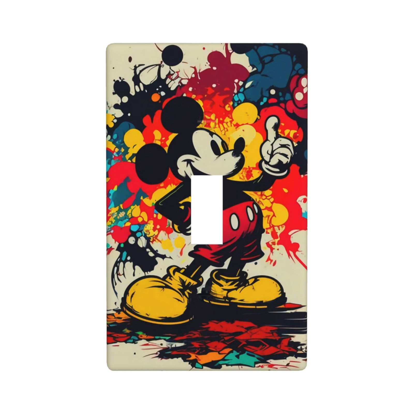 Mickey Mouse Anime Light Switch Cover Plates, Single Lever Wall Plate ...