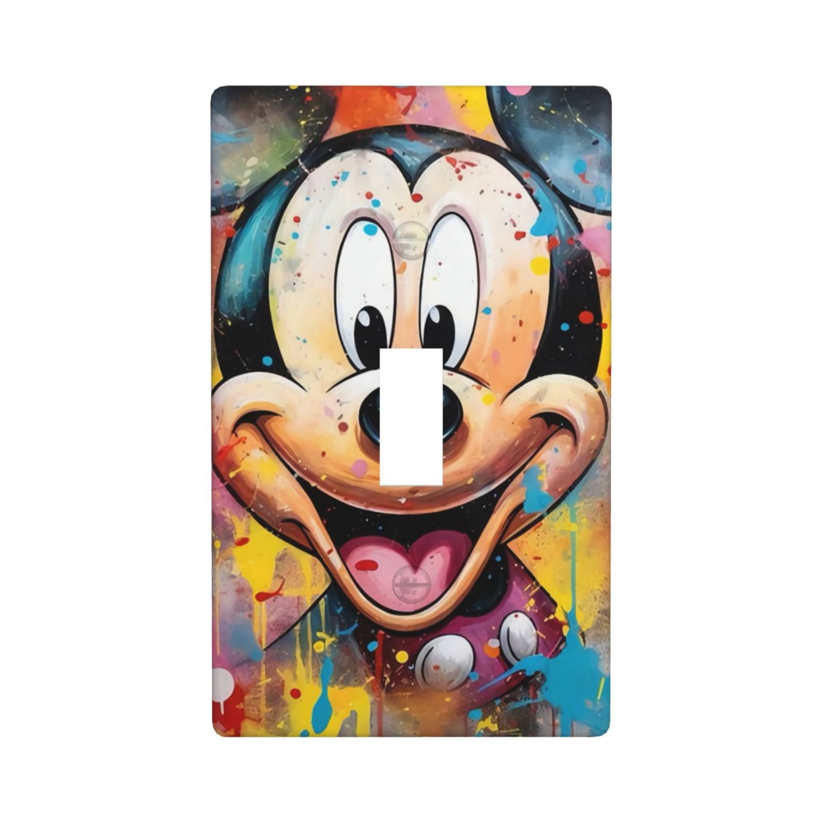 Mickey Mouse Anime Light Switch Cover Plates, Single Lever Wall Plate ...