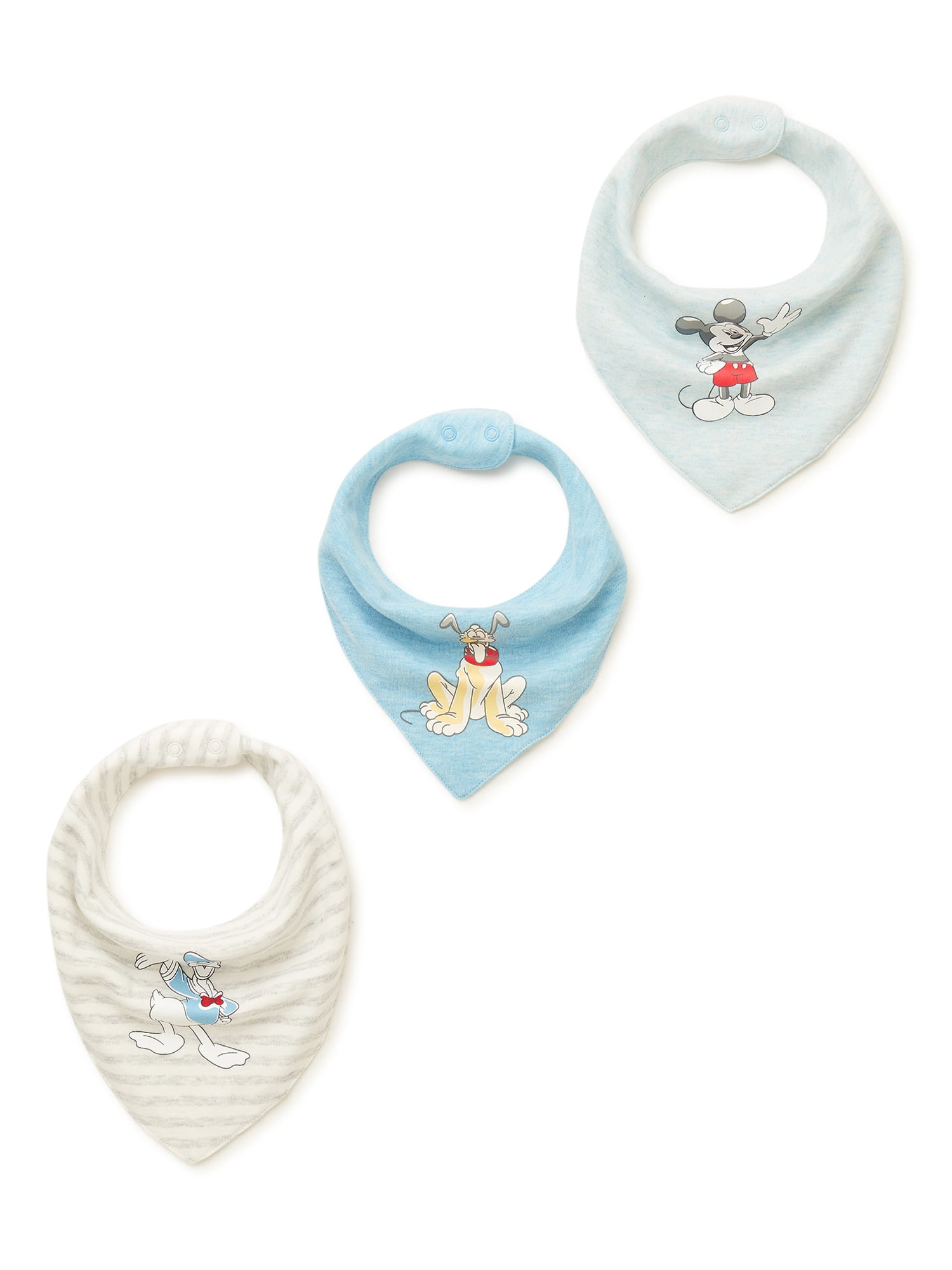 Mickey Mouse Baby Boys’ Bib Set, 3-Pack - Walmart.com