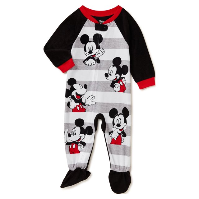 Mickey Mouse Baby and Toddler Boys' Blanket Sleeper, Sizes 12M-5T ...