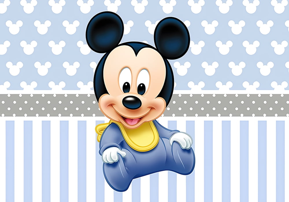 Mickey Mouse Backdrops Newborns Baby 1st Birthday Party Decors ...