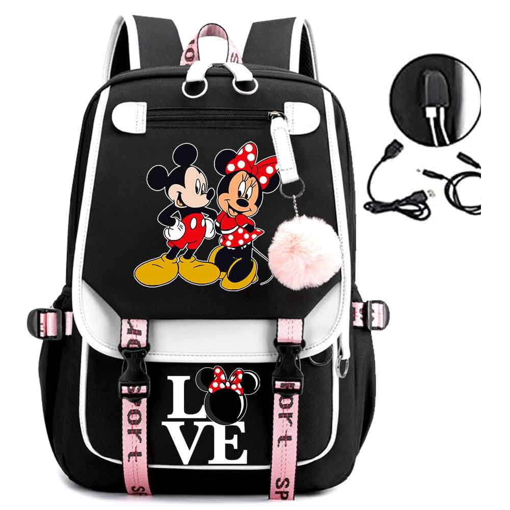 Mickey Mouse Backpack 17inch Cartoon Backpacks Set Laptop Bag School ...