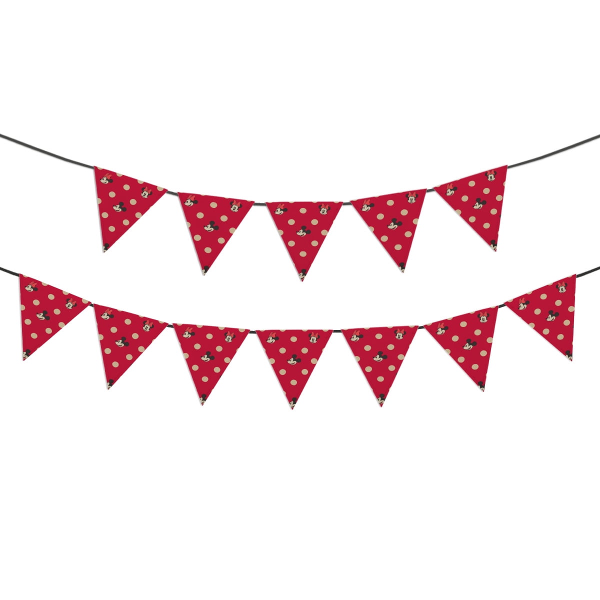Mickey Mouse Banner Triangle Bunting Banner, 12 Pieces Christmas Party ...