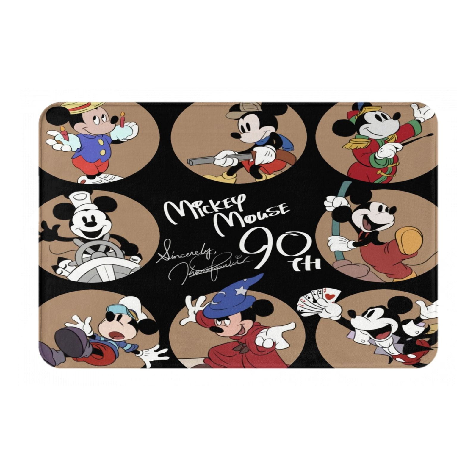 Mickey Mouse Bathroom Rug Mat,Extra Soft Absorbent Premium Bath Rug,Non ...