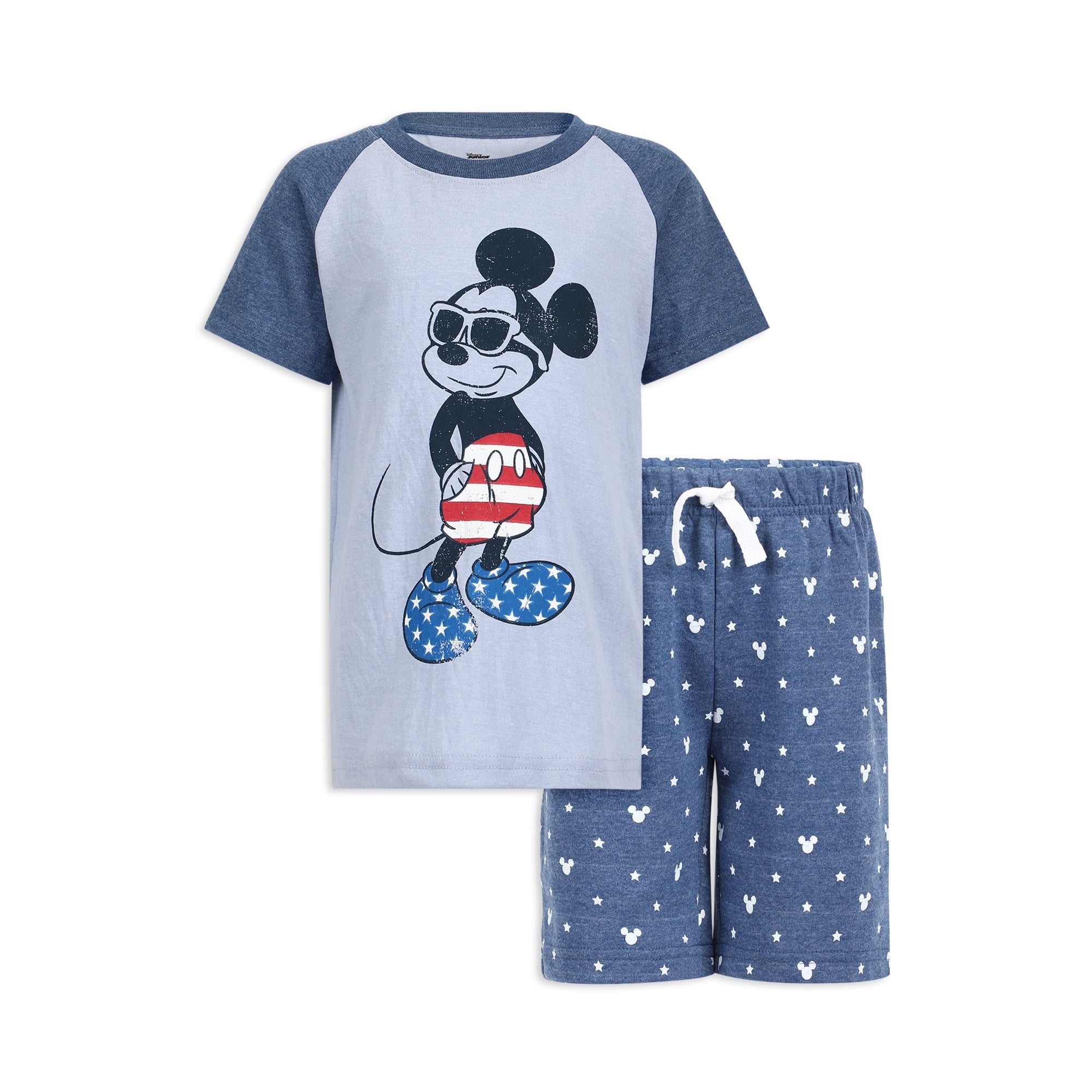 Disney Mickey Mouse Boys 2 Piece T-Shirt and Shorts Set for Toddlers ...