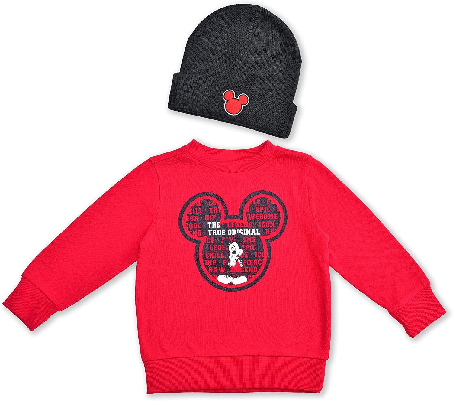 Mickey Mouse Boys Crewneck and Hat, 4-9 - Walmart.com
