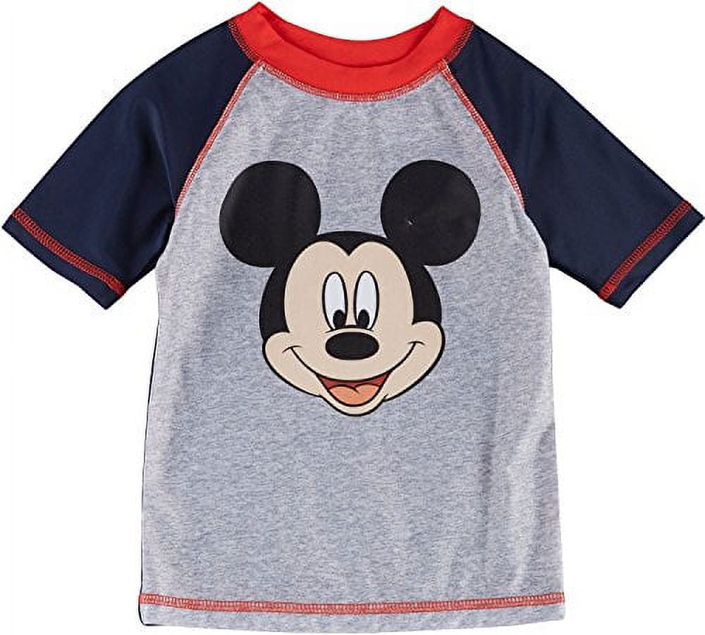 Mickey Mouse Boys Rashguard Swimwear - Walmart.com