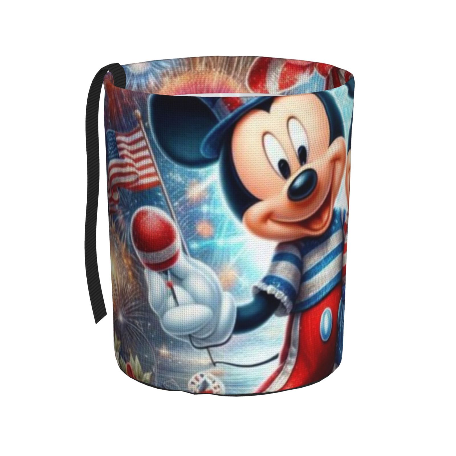 Mickey Mouse Car Trash Can, Leak Proof Garbage Bin, Foldable Hanging ...