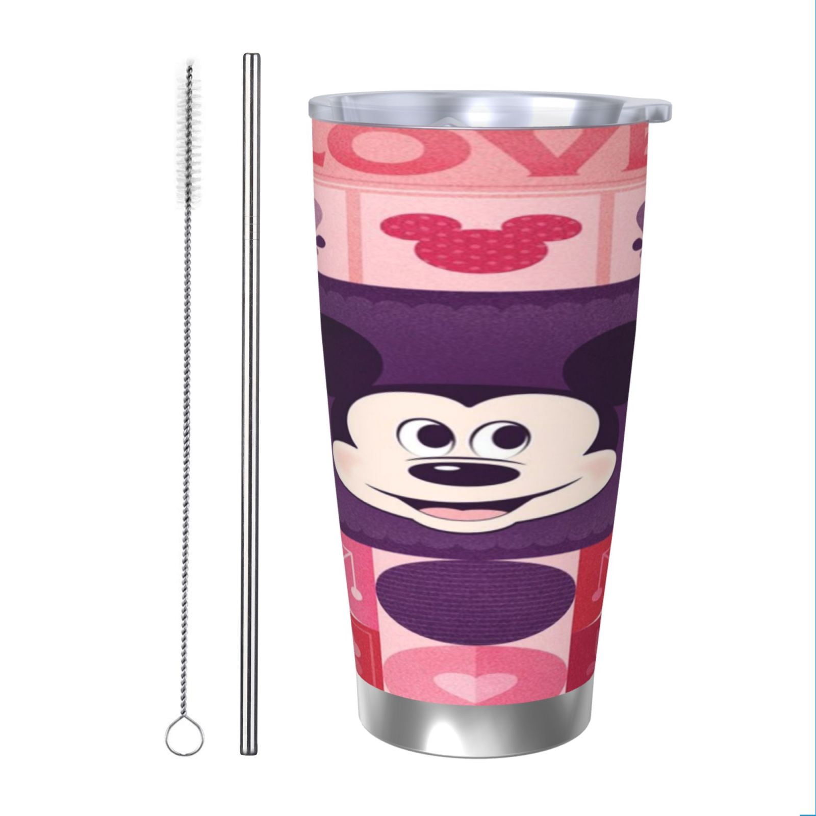 Mickey_Mouse Cartoon 20 Oz Stainless Steel Tumbler Leak Proof Tumbler ...