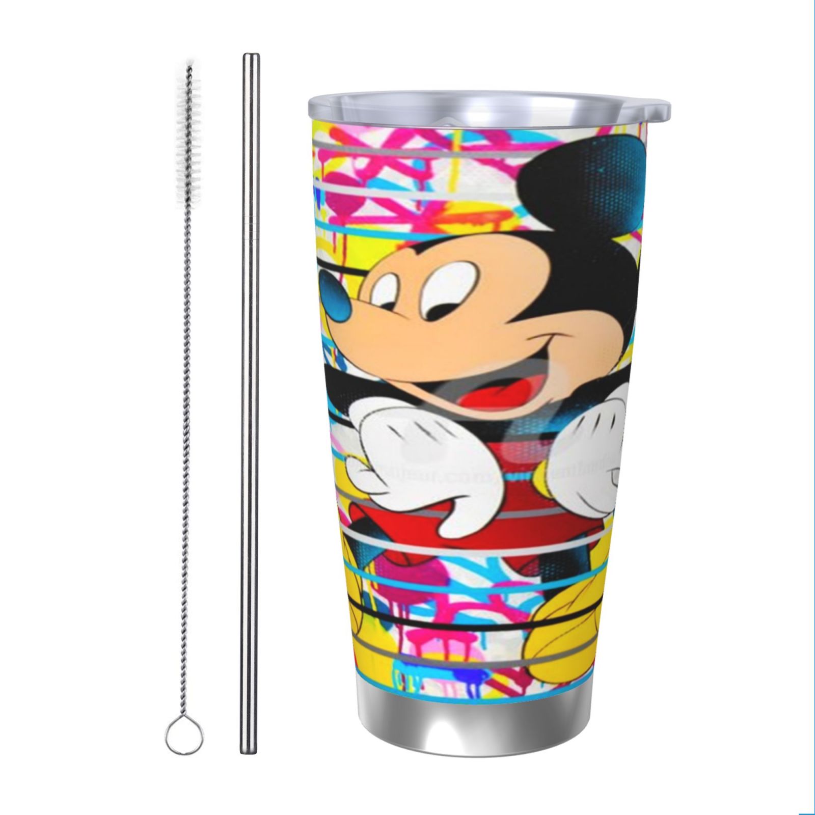 Mickey_Mouse Cartoon 20 Oz Stainless Steel Tumbler Leak Proof Tumbler ...