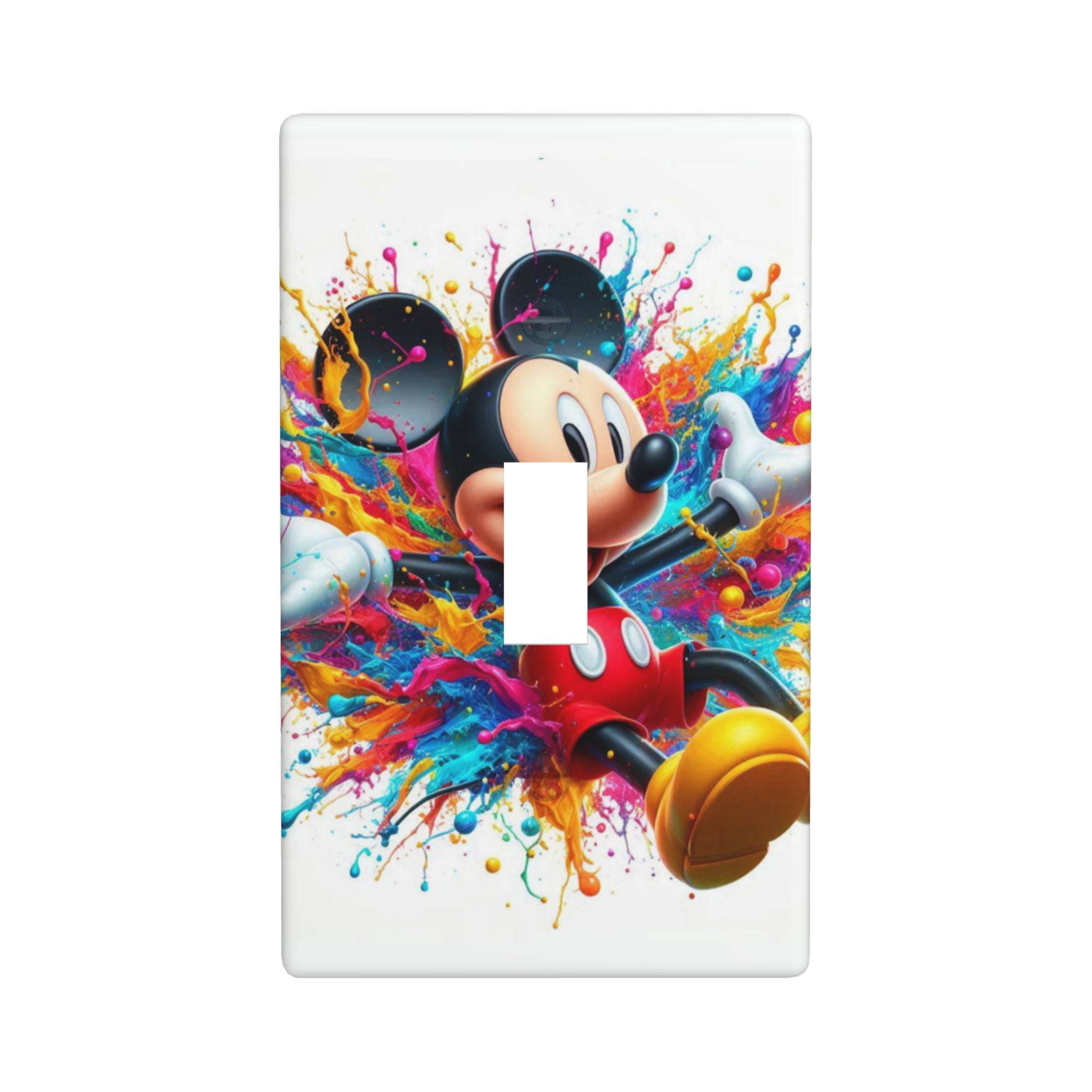 Mickey Mouse Cartoon Anime Light Switch Cover Plates Single Toggle Wall ...