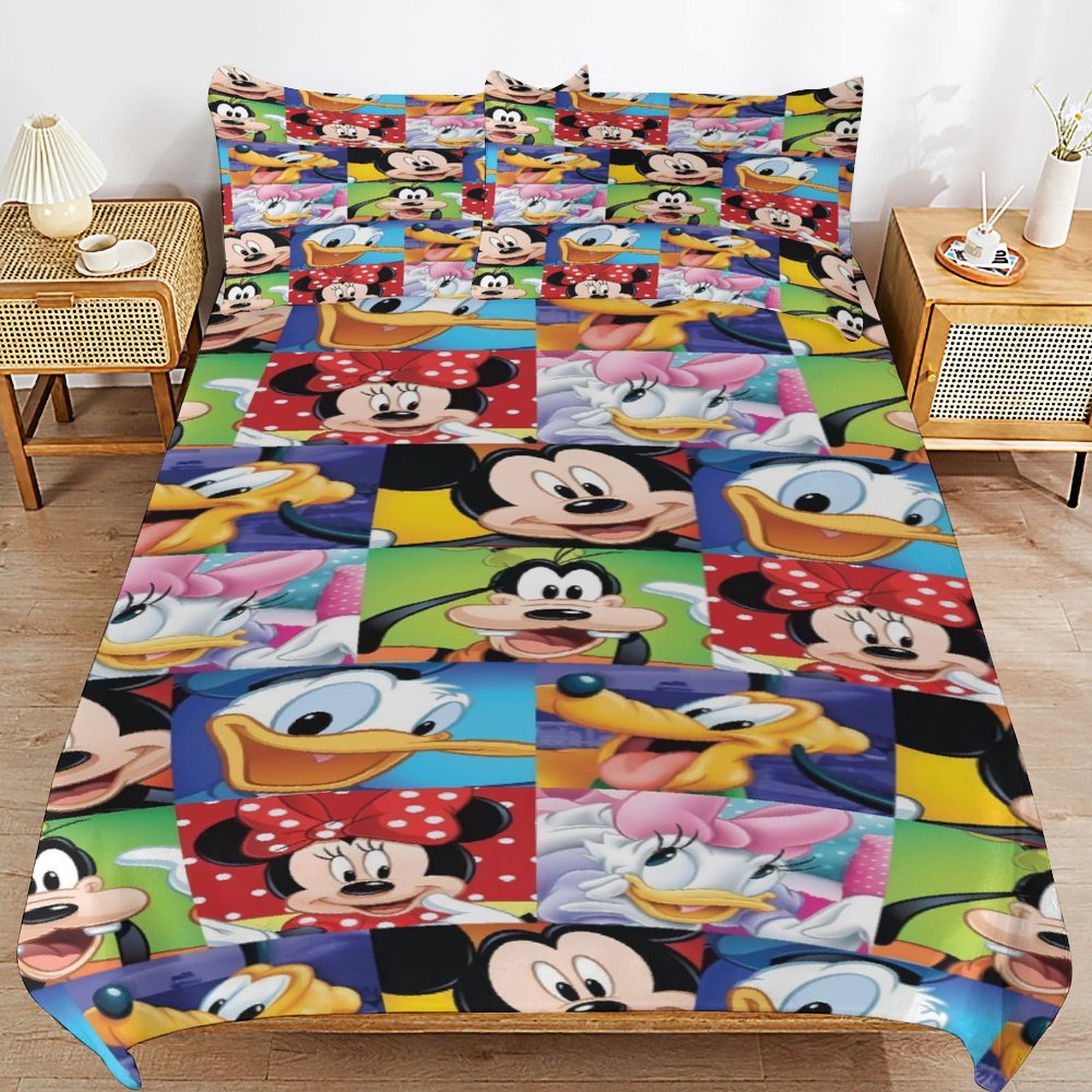 Mickey Mouse Cartoon Duvet Cover Sets Twin King Size for Kids Boys ...