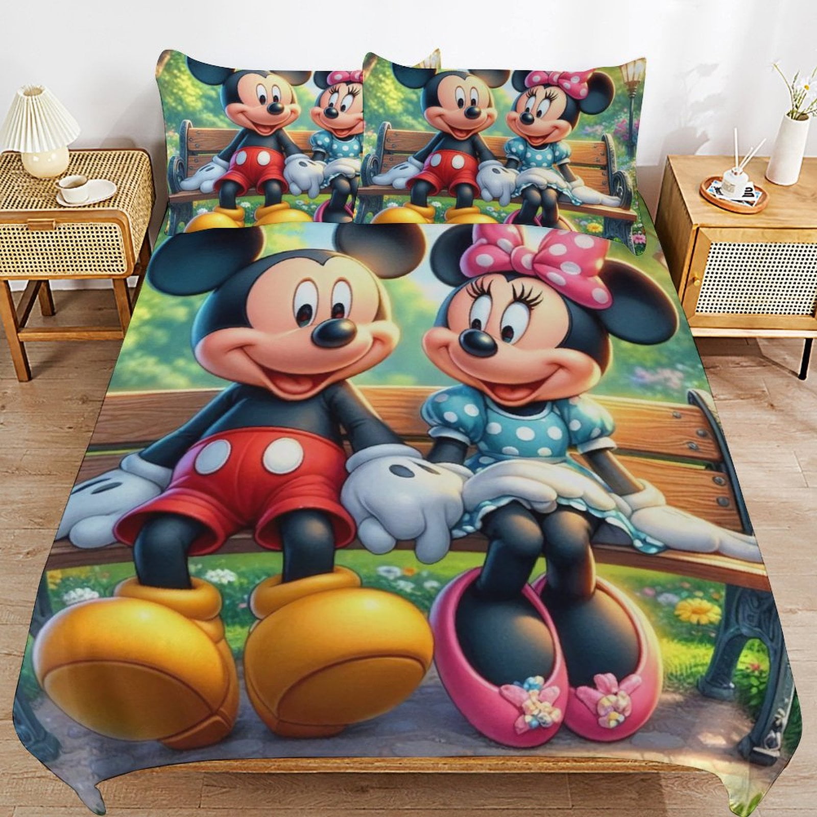 Mickey Mouse Cartoon Duvet Cover Sets Twin King Size for Kids Boys ...