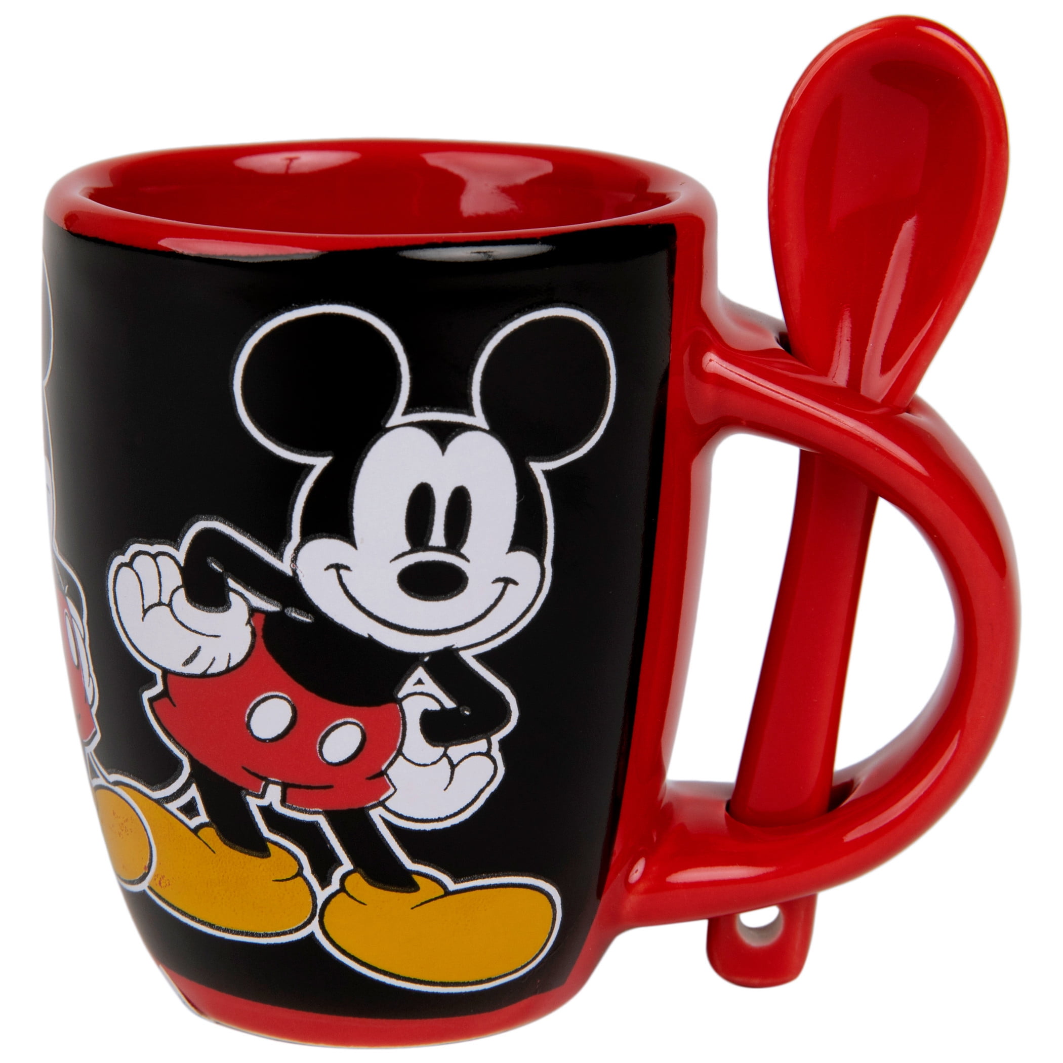 Disney Mickey Mouse 4oz Black Espresso Mug - Walmart.com