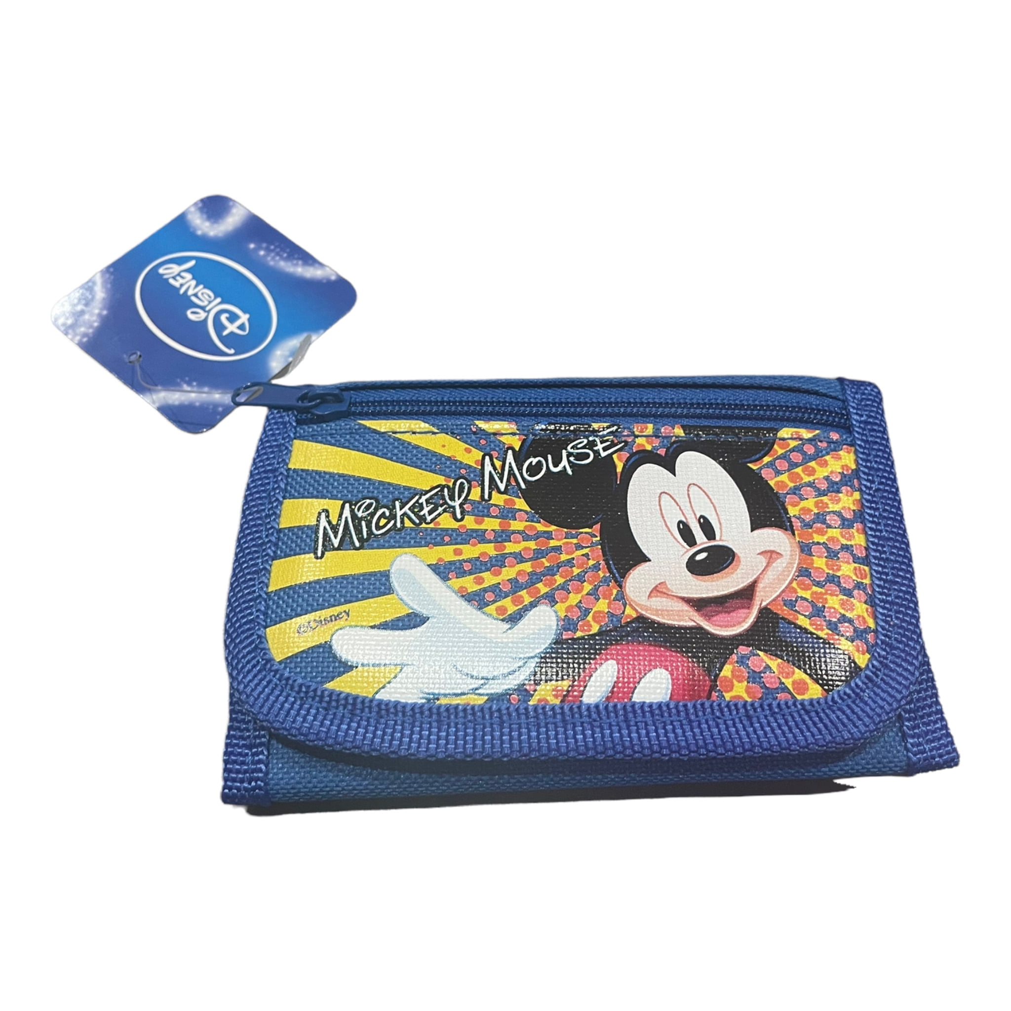 Mickey Mouse Character Blue Trifold Wallet - Walmart.com
