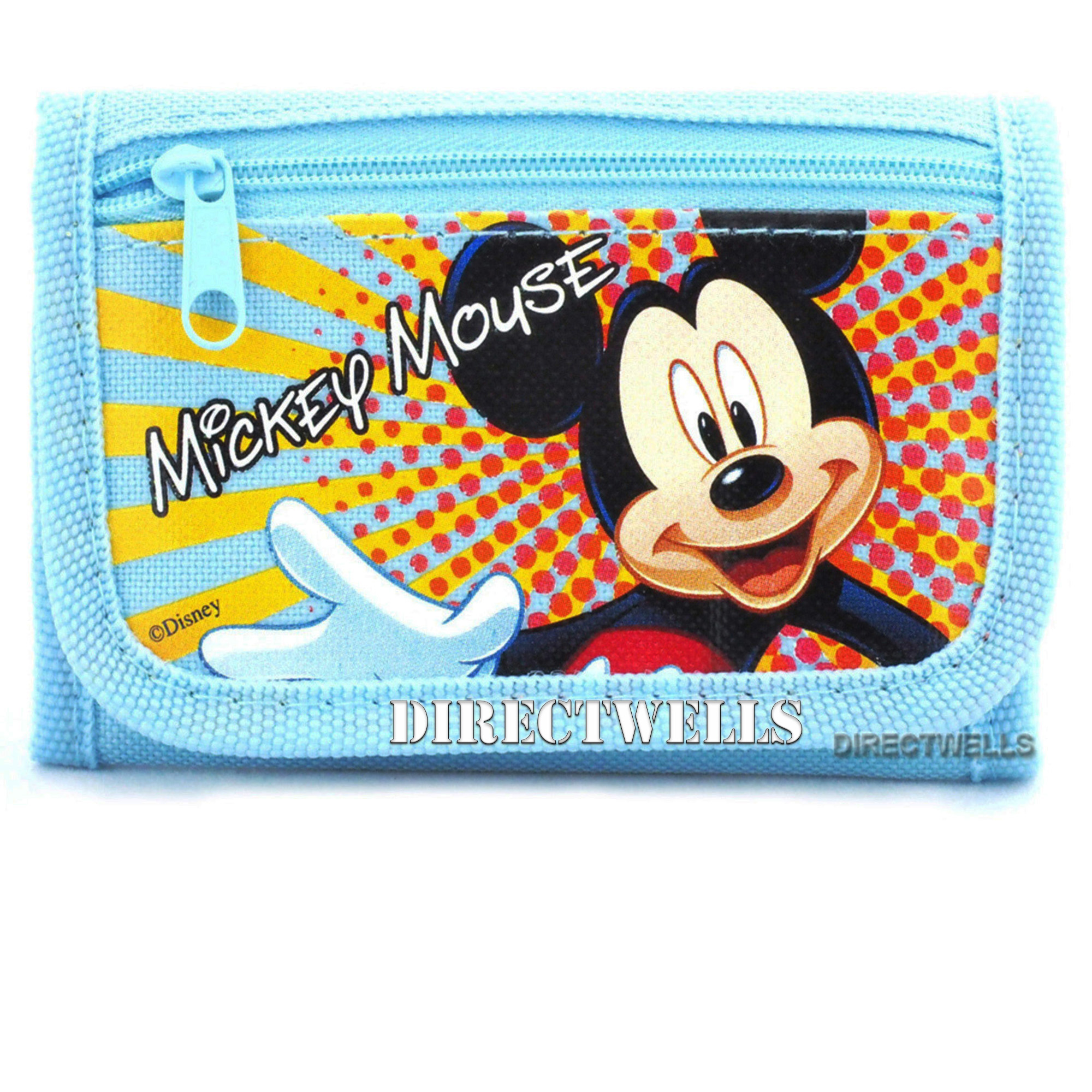 Mickey Mouse Character Light Blue Trifold Wallet - Walmart.com