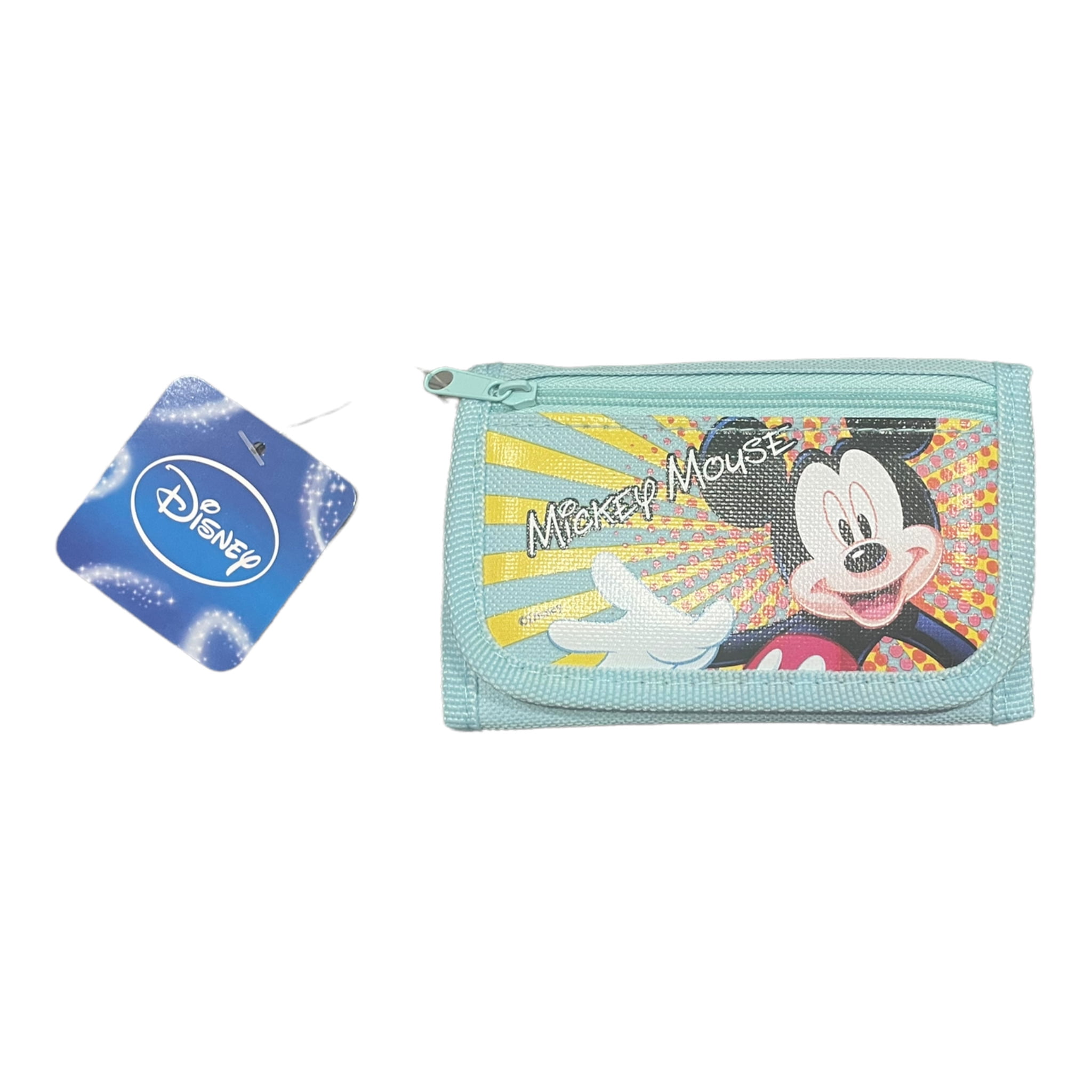 Mickey Mouse Character Light Blue Trifold Wallet - Walmart.com