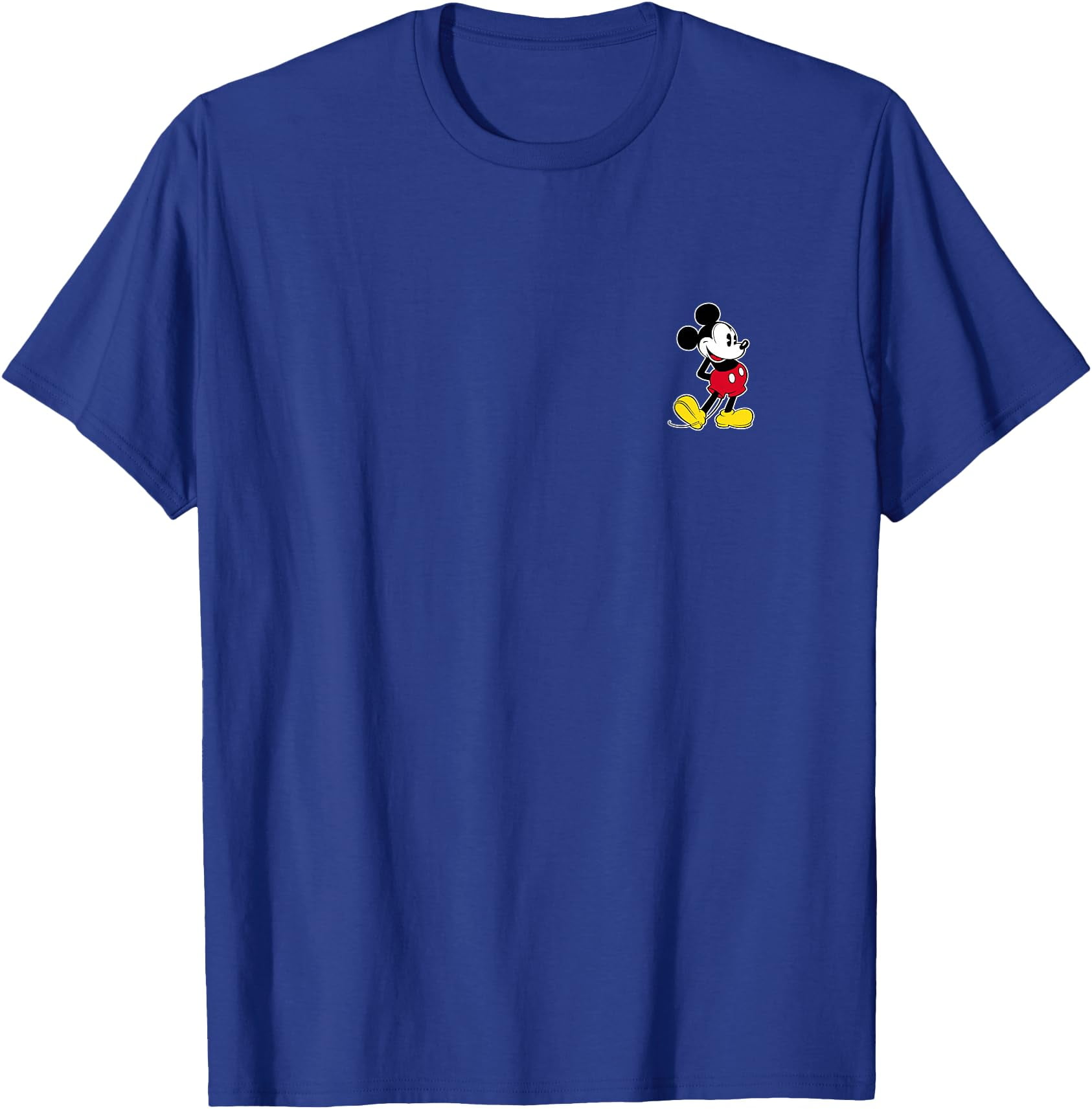 Mickey Mouse Classic Small Pose DTG Print Unisex T-Shirt,Royal Blue ...