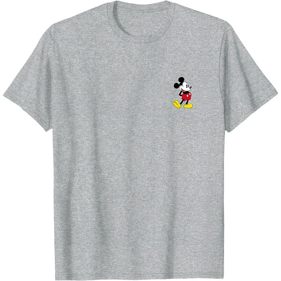 Mickey Mouse Classic Small Pose DTG Print Unisex T-Shirt,Sport Grey ...