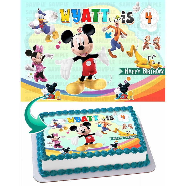 Mickey Mouse Clubhouse Edible Cake Image Mickey Mouse Clubhouse