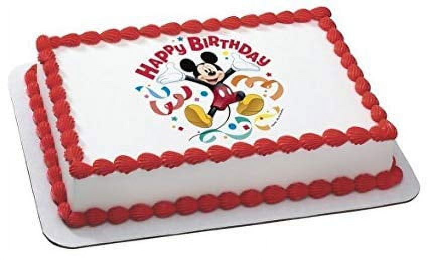 Mickey Mouse Clubhouse Streamers Edible Cake Topper - Walmart.com