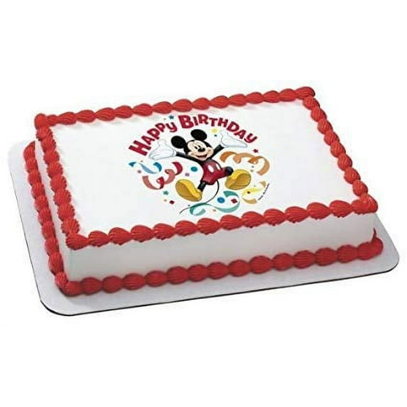 Mickey Mouse Clubhouse Streamers Edible Cake Topper - Walmart.com
