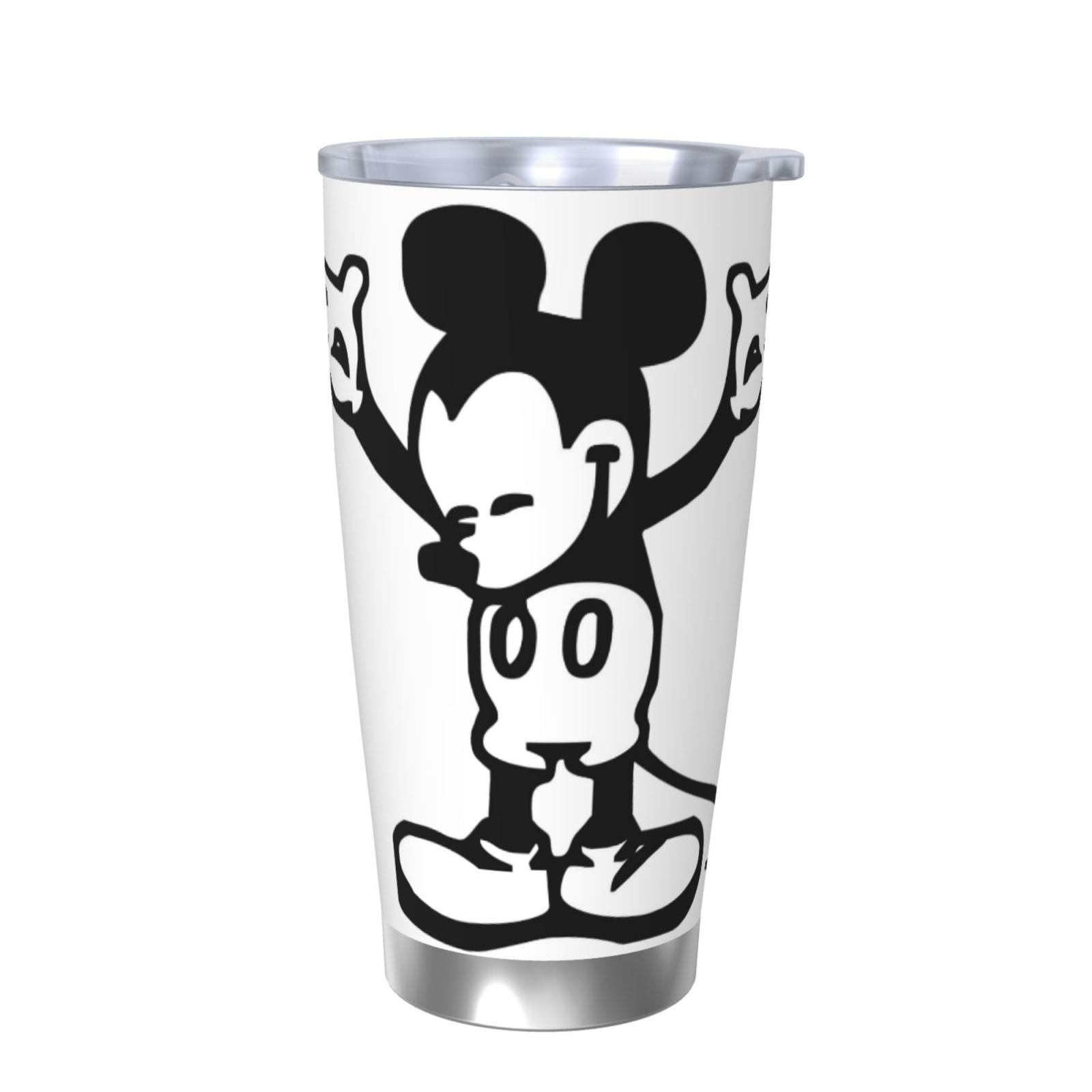 Mickey Mouse Coffee Mug with Lid, 20 oz – Cupholder Friendly Travel ...