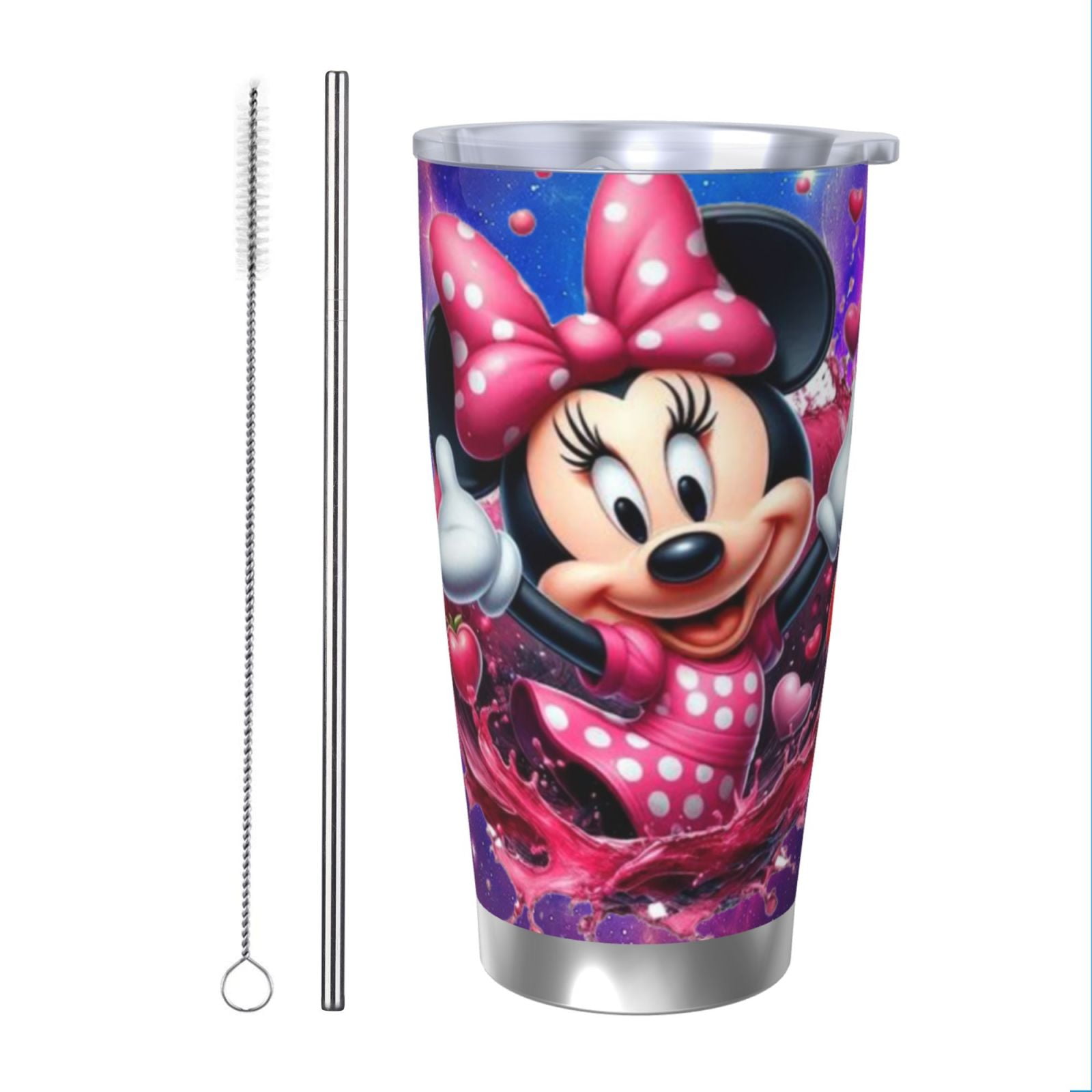 Mickey Mouse Coffee Mug with Lid, 20 oz – Cupholder Friendly Travel ...