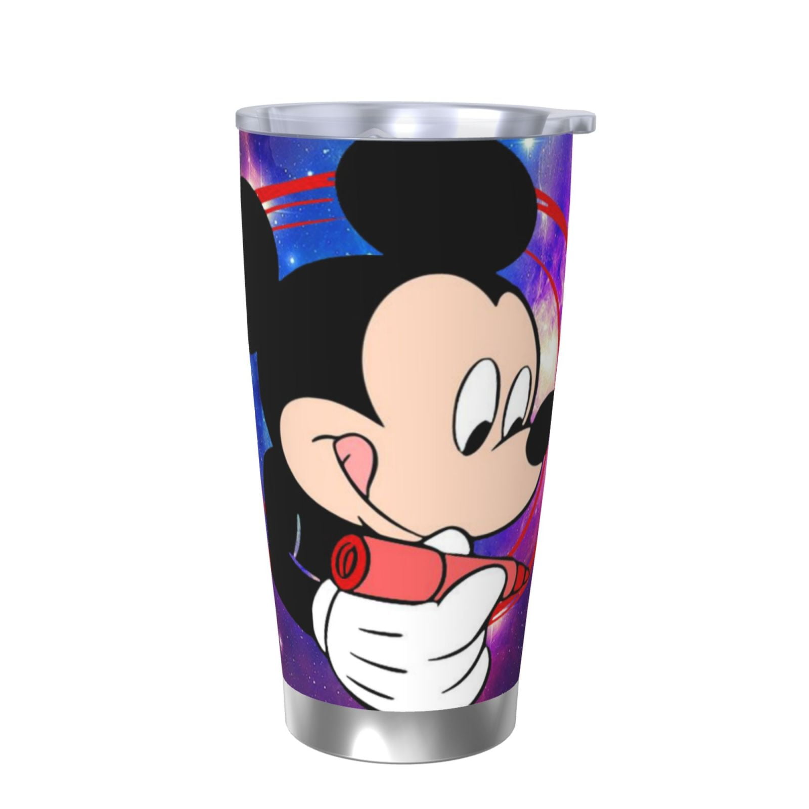 Mickey Mouse Coffee Mug with Lid, 20 oz – Cupholder Friendly Travel ...