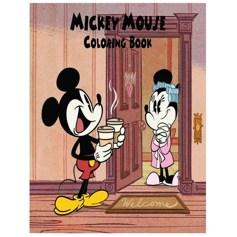 Mickey And Minnie Vintage Coloring Pages