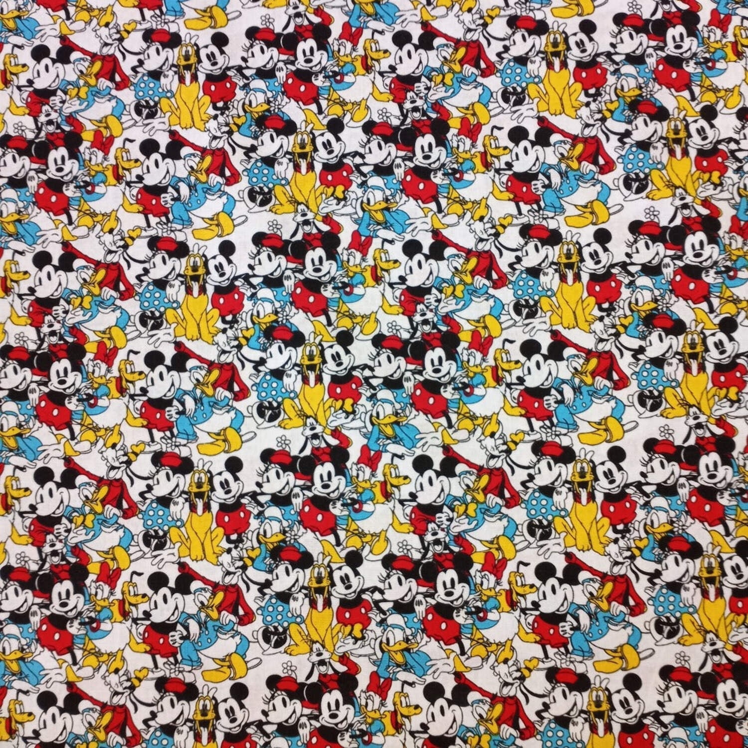 Mickey Mouse Cotton Fabric - Walmart.com