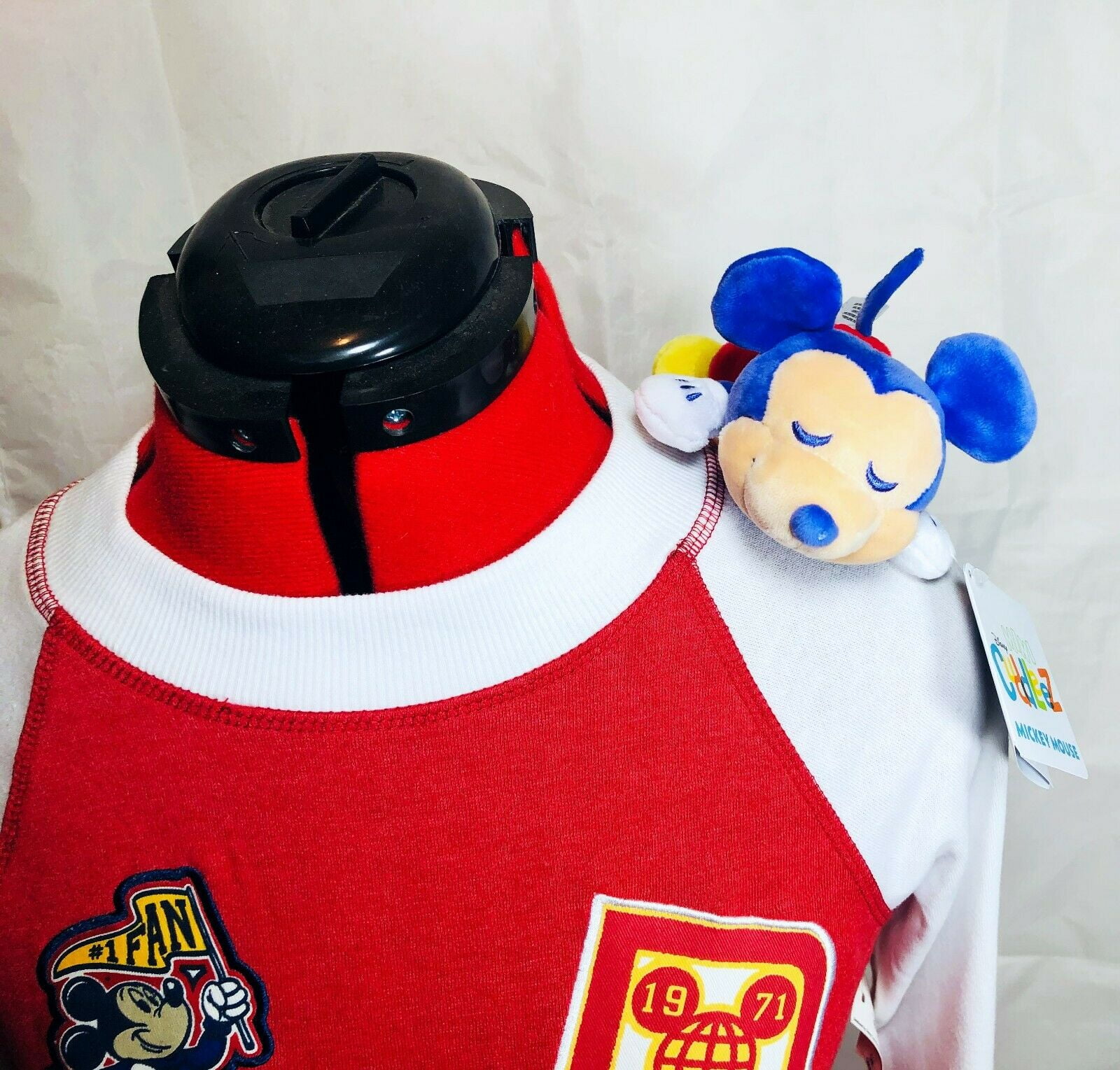 Mickey Mouse Cuddleez Custom Magnetic Shoulder Pal Plush Toy Kid Adult ...