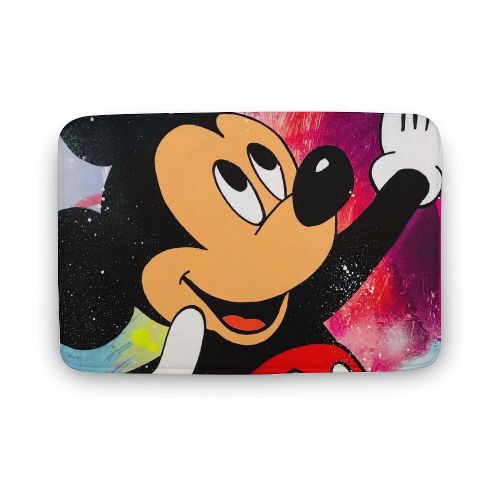 Mickey_Mouse Custom Coral Velvet Bath Mat Rug, Comfortable, Soft, Super ...